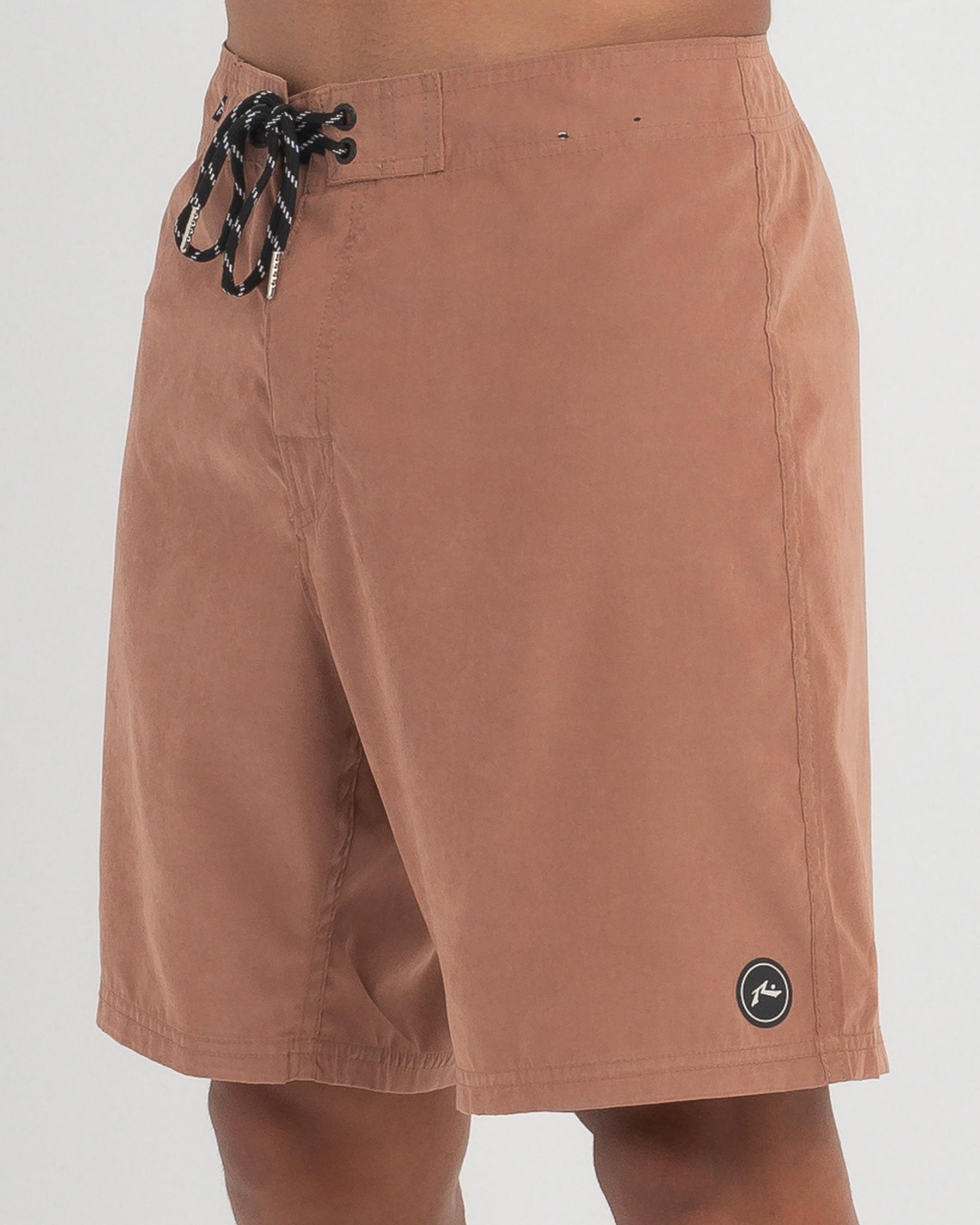 Shop Rusty Dynamic Board Shorts In Beaver Brown - Fast Shipping & Easy ...