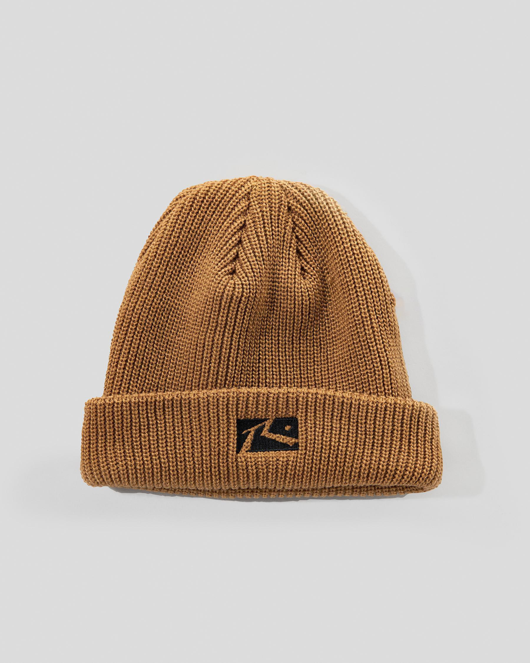 Shop Rusty All-Time Cuff Beanie In Camel - Fast Shipping & Easy Returns ...