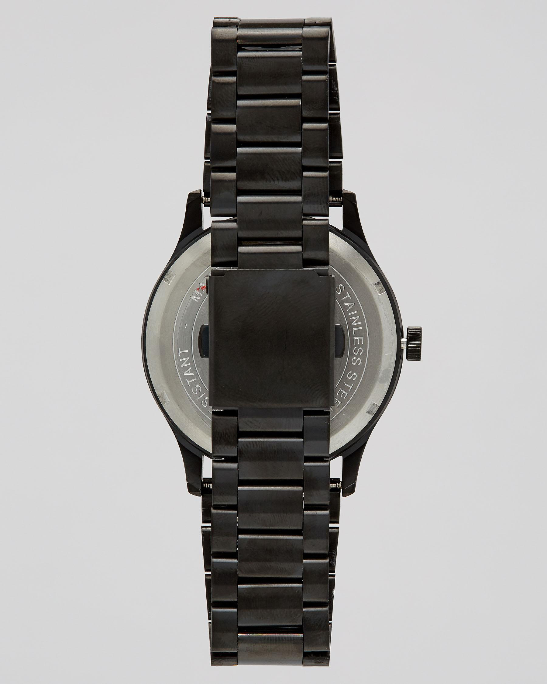 Shop Lucid Shield Steel Watch In Gun/gun/gun/gold - Fast Shipping ...