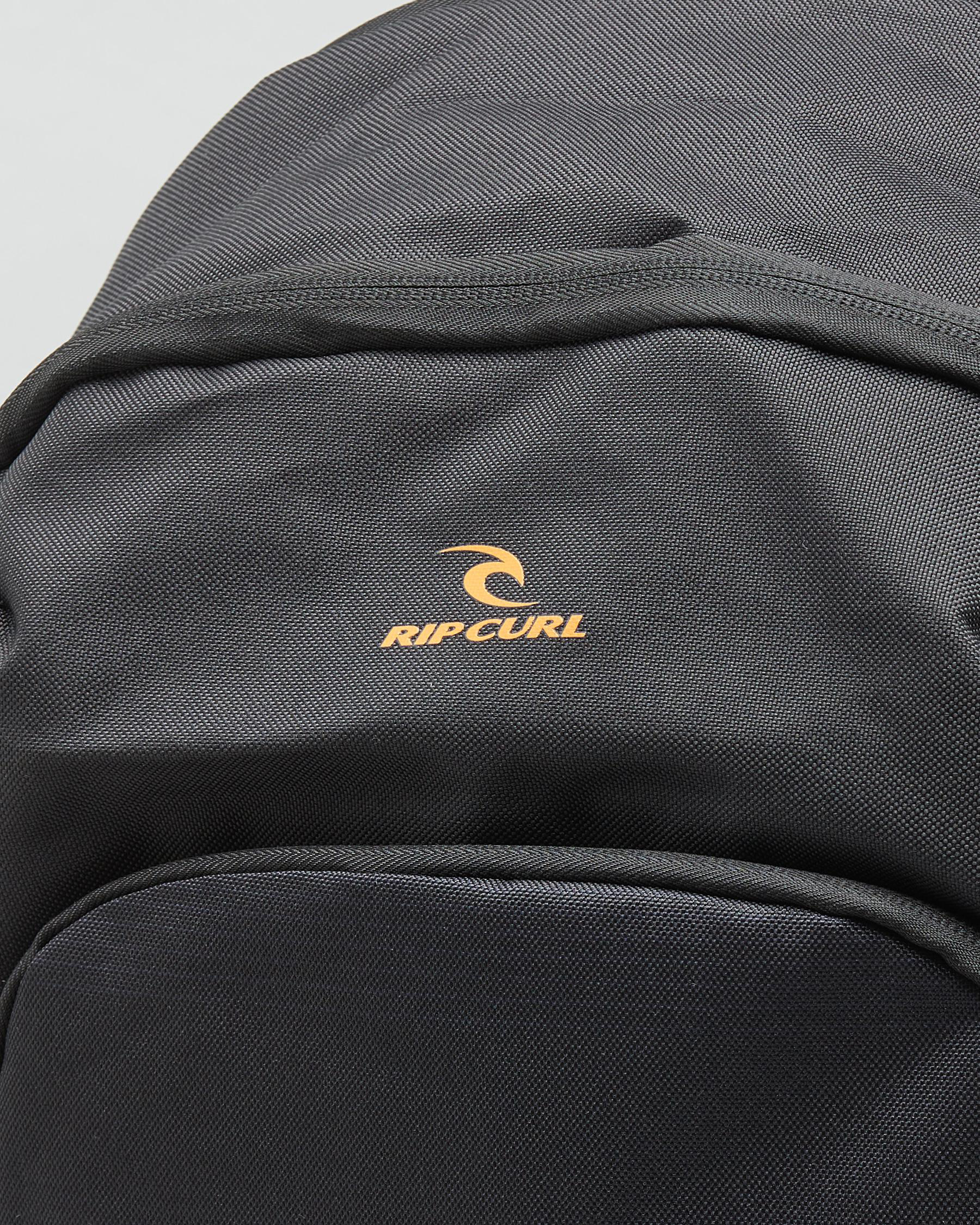 Shop Rip Curl Ozone 30L School Eco Backpack In Black/orange - Fast ...