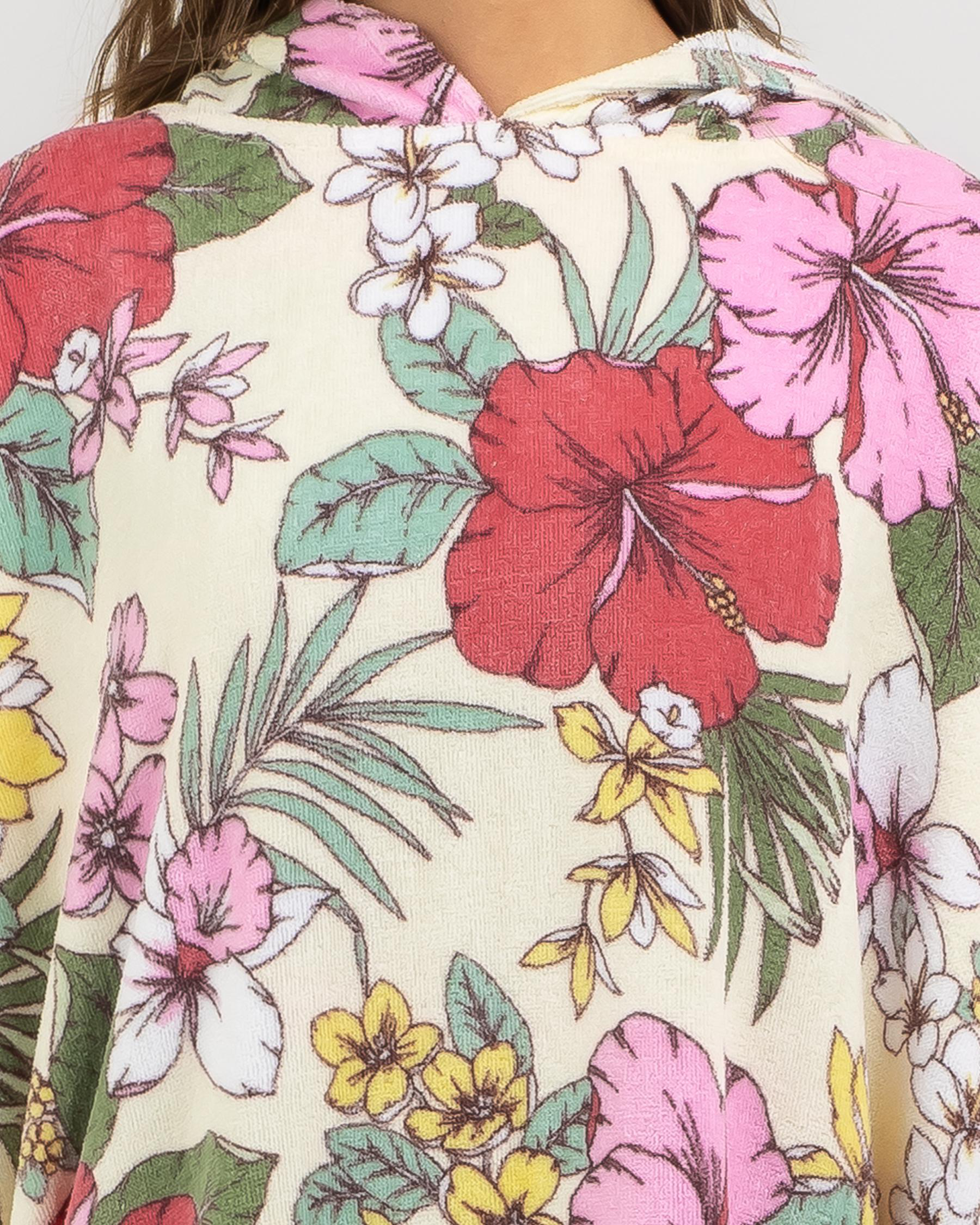 Shop Topanga Aloha Hooded Towel In White - Fast Shipping & Easy Returns ...