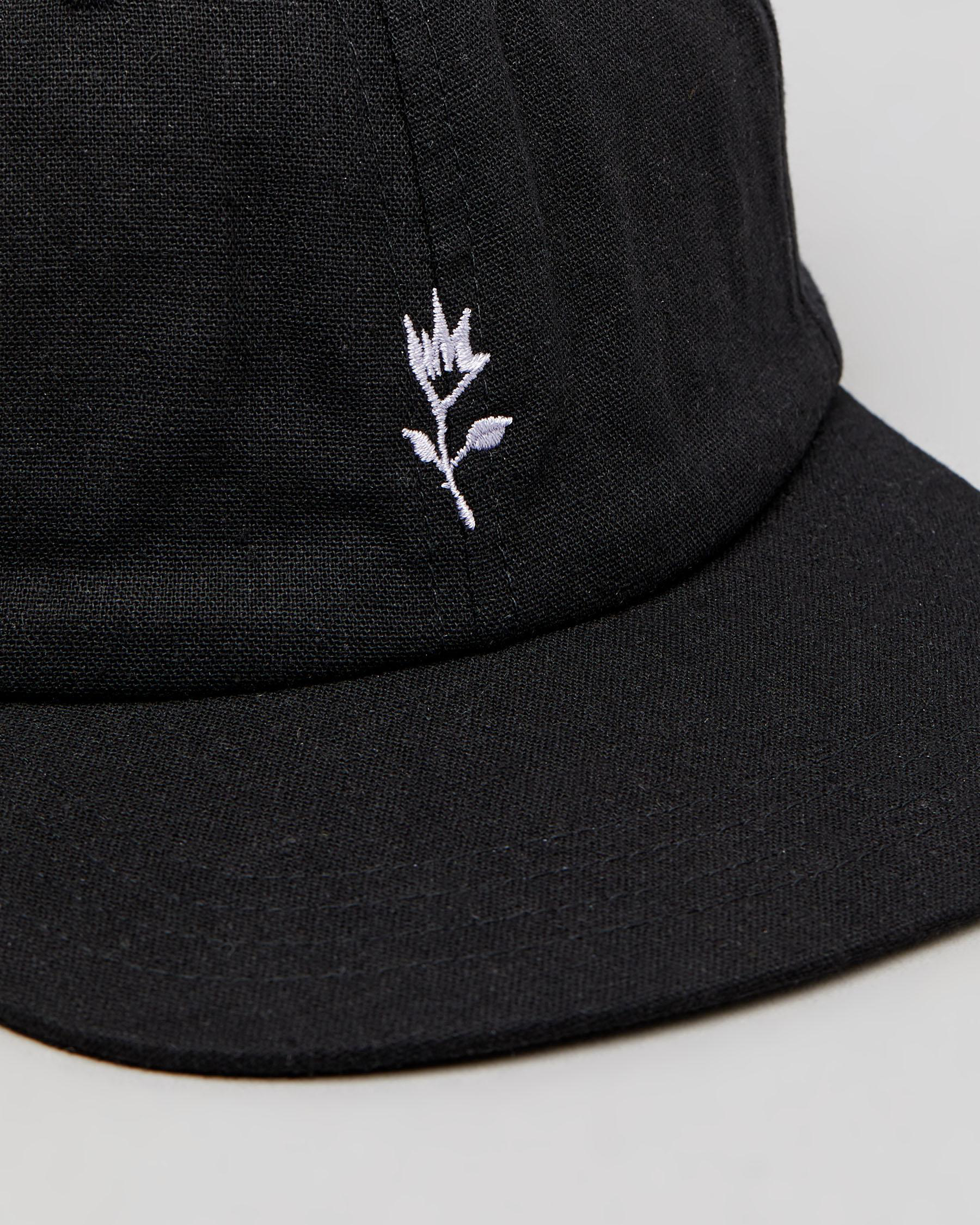 Shop Afends Hemp 6 Panel Cap In Black - Fast Shipping & Easy Returns ...
