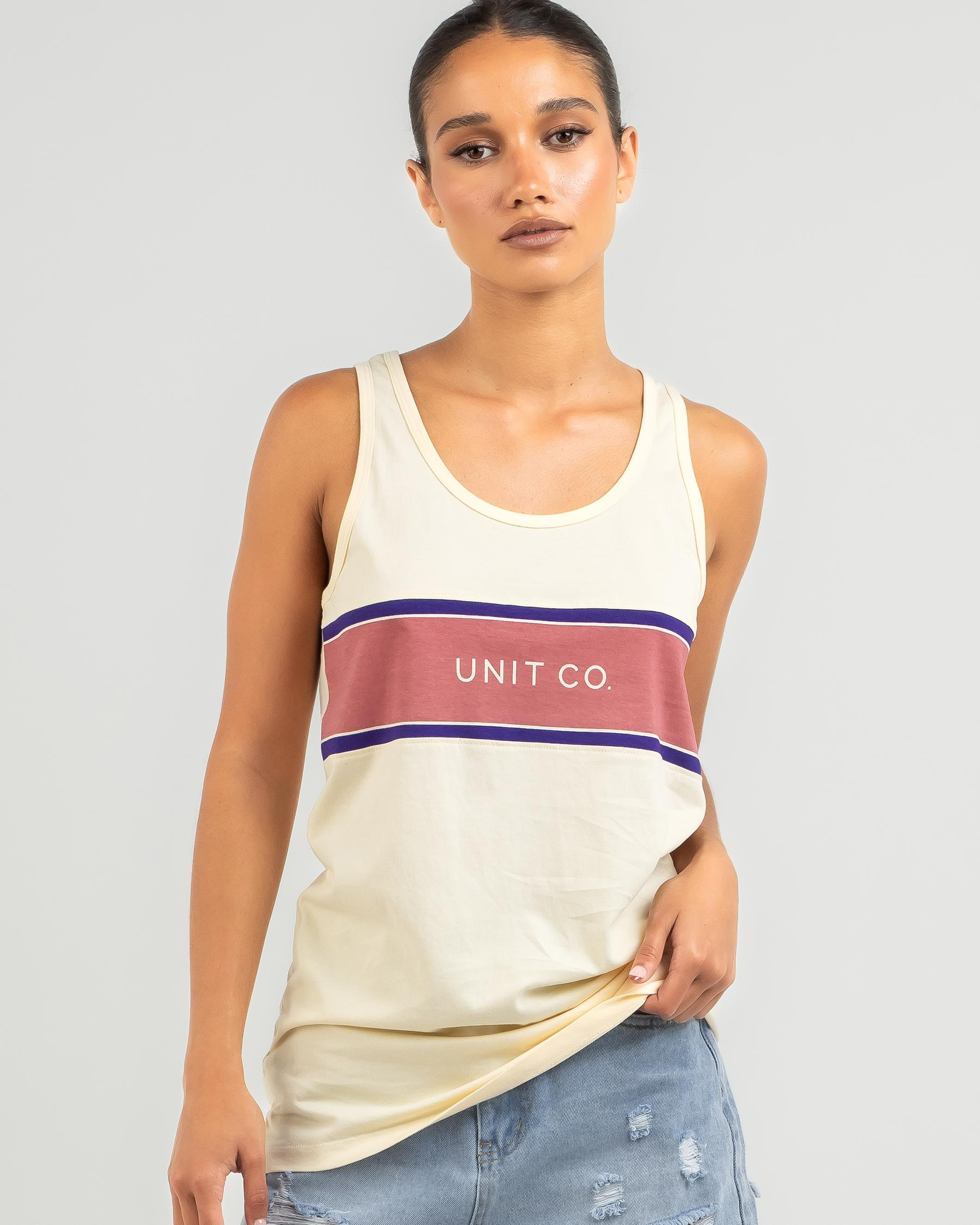 Shop Unit Womens Borderline Singlet In Cream - Fast Shipping & Easy ...
