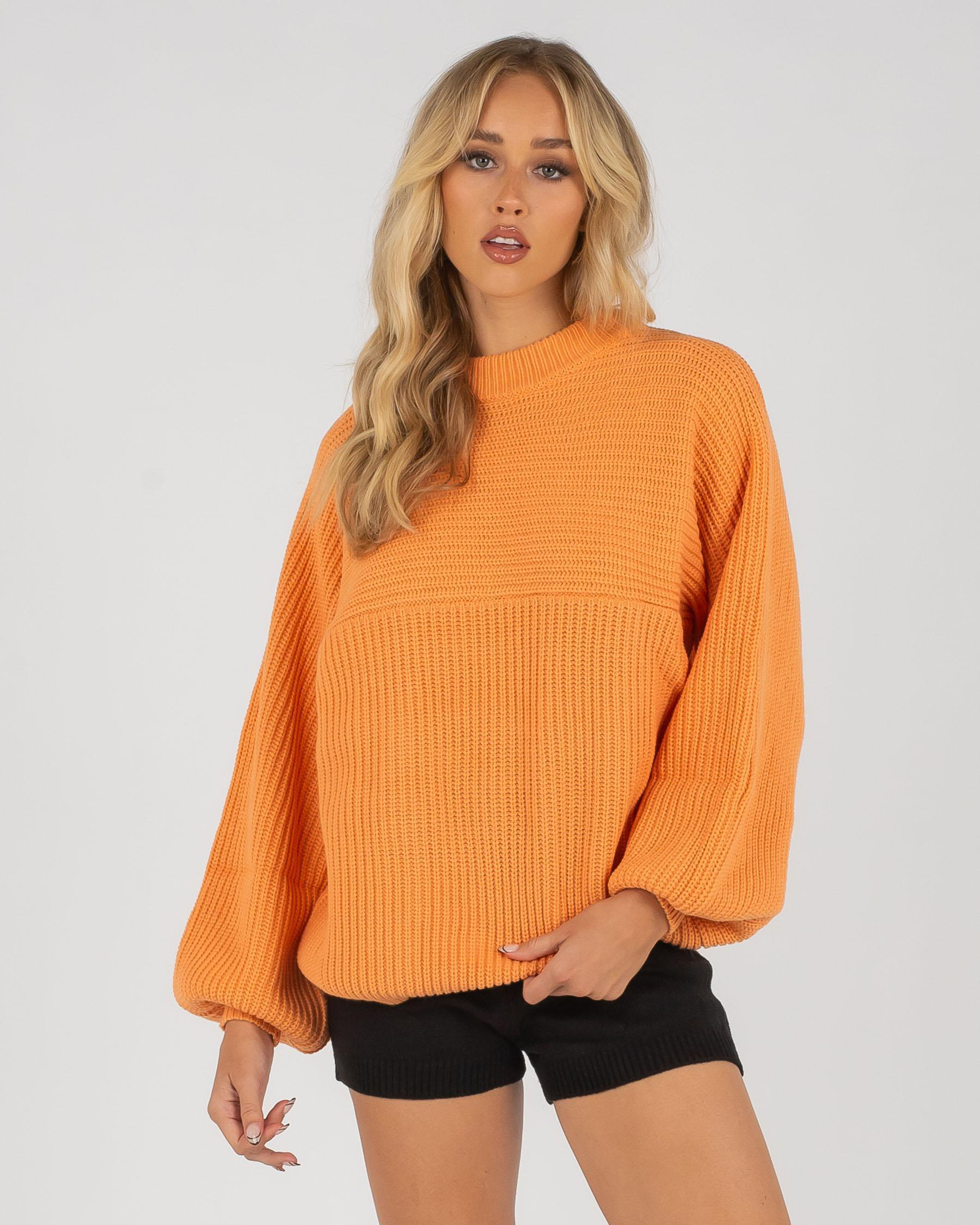 Shop Ava And Ever Kerr Knit In Peach - Fast Shipping & Easy Returns ...