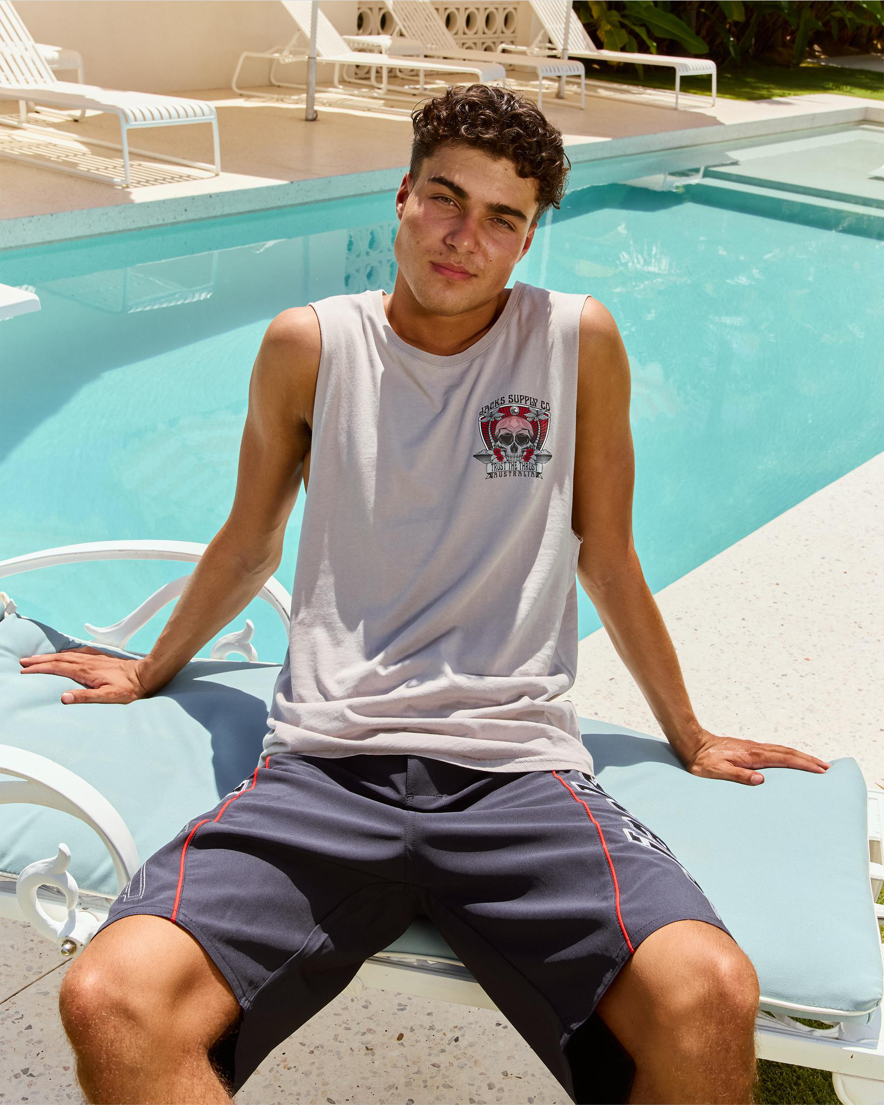 Jacks Rapture Muscle Tank In Lt Grey Acid - FREE* Shipping & Easy ...