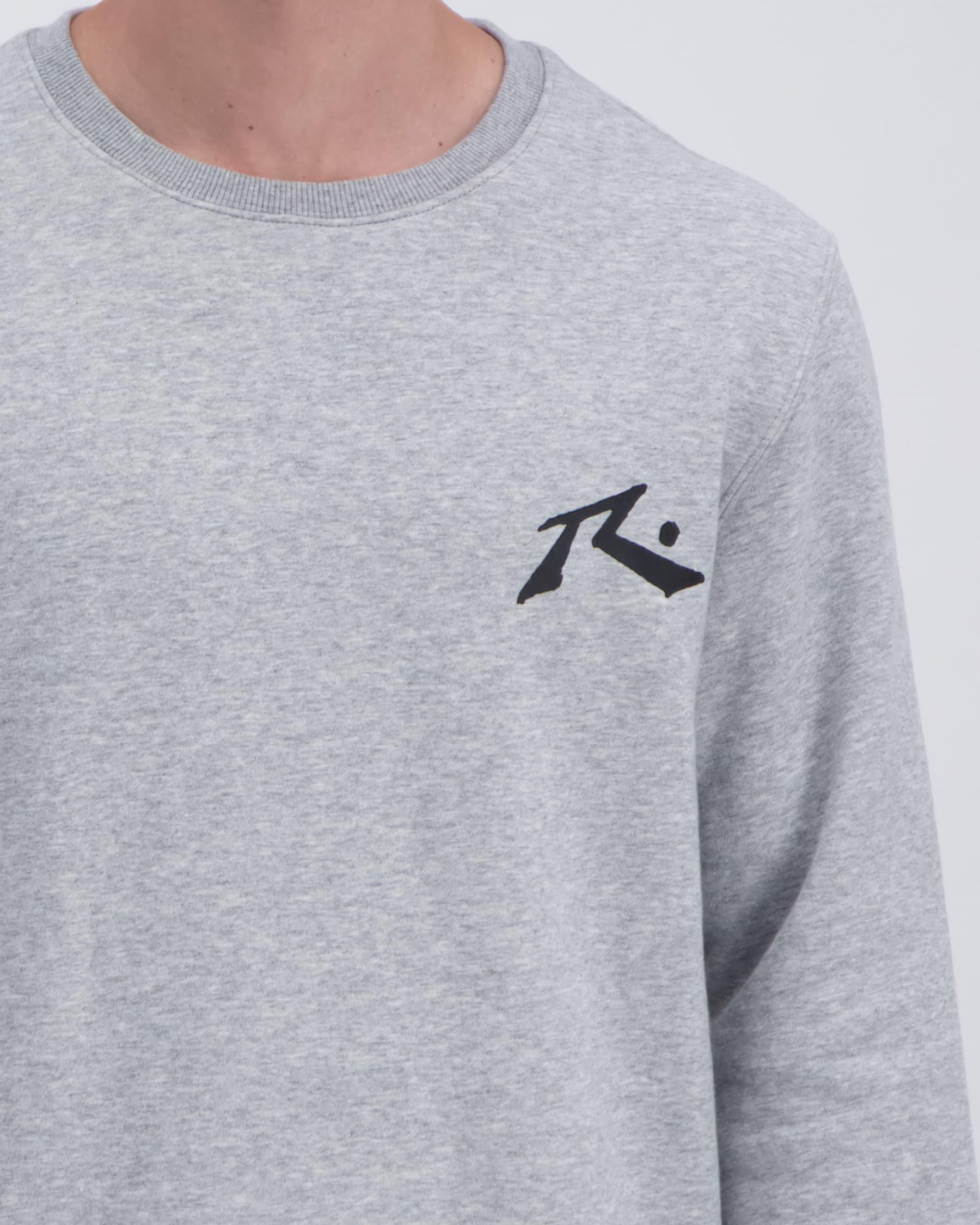 Shop Rusty Rusty Competition Crew Neck Fleece In Grey Marle - Fast ...