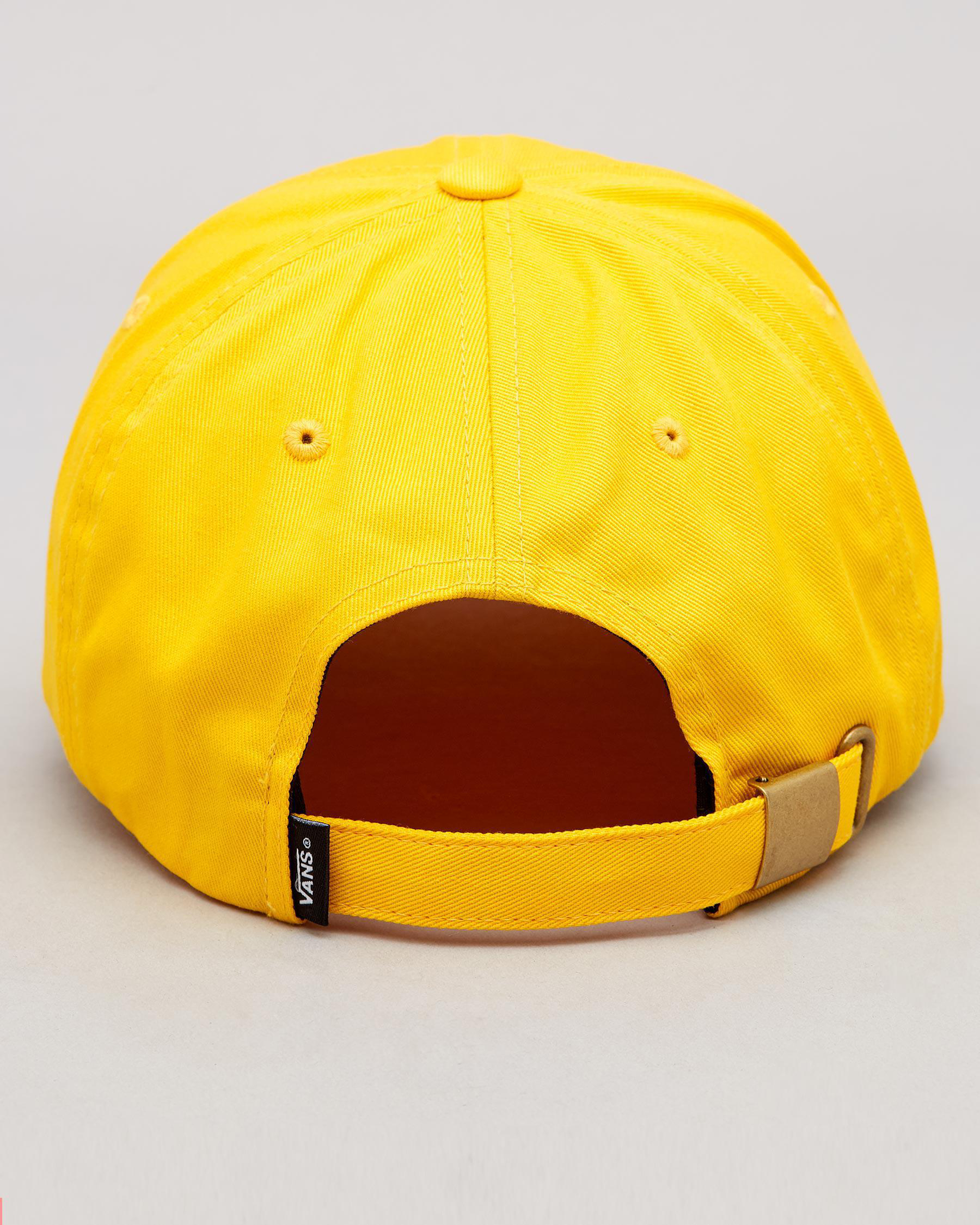 Shop Vans Curved Bill Jockey Cap In Lemon Chrome - Fast Shipping & Easy ...