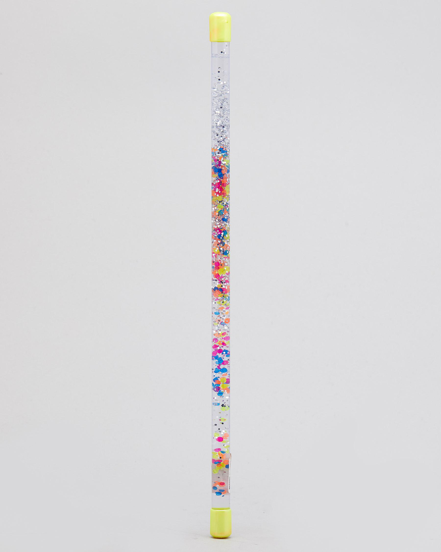 Shop Mooloola Glitter Bead Baton In Rainbow - Fast Shipping & Easy ...