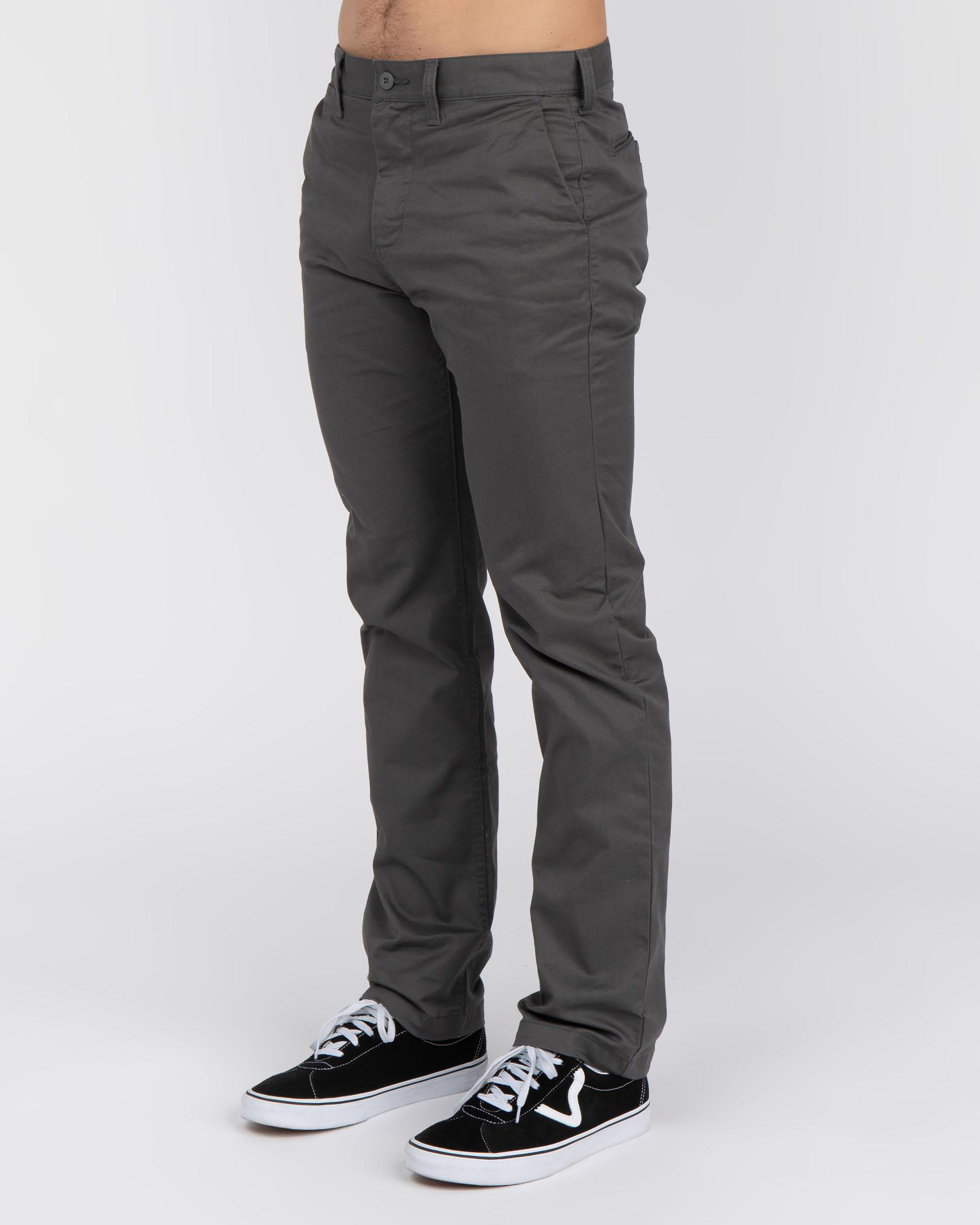 Shop DC Shoes Worker Straight Pants In Dark Shadow - Fast Shipping ...