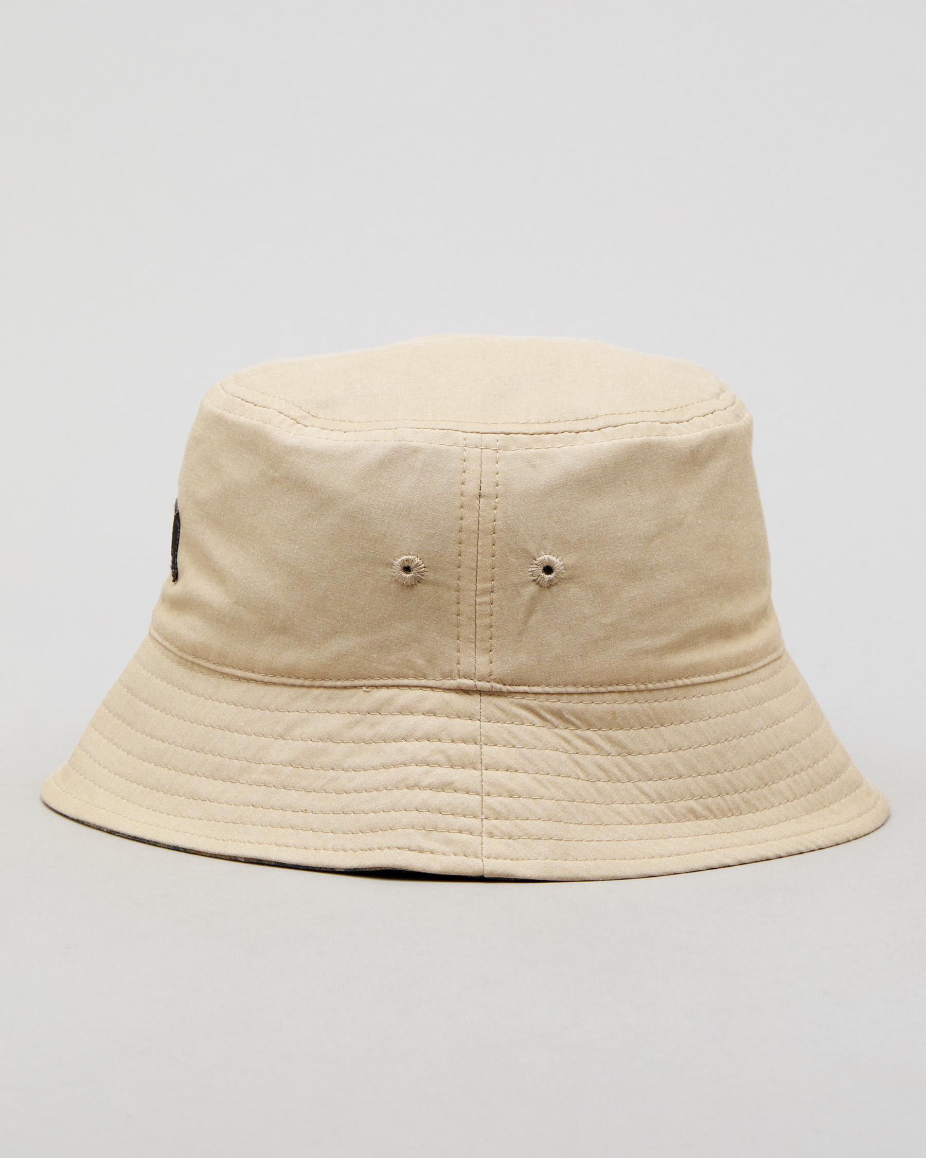Shop Rusty Dirtbag Reversible Bucket Hat In Humus - Fast Shipping ...