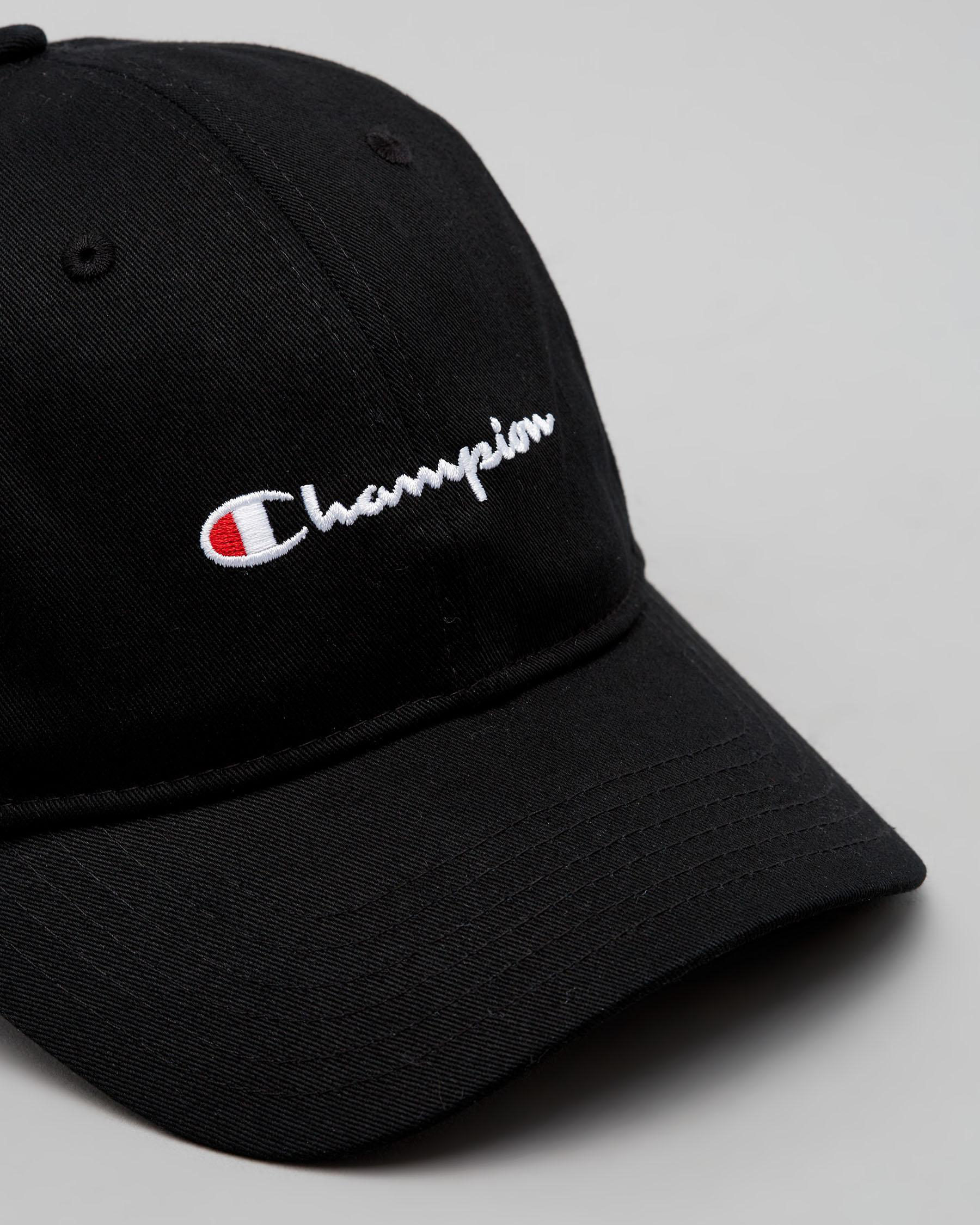 Shop Champion Juniors Script Cap In Black - Fast Shipping & Easy ...