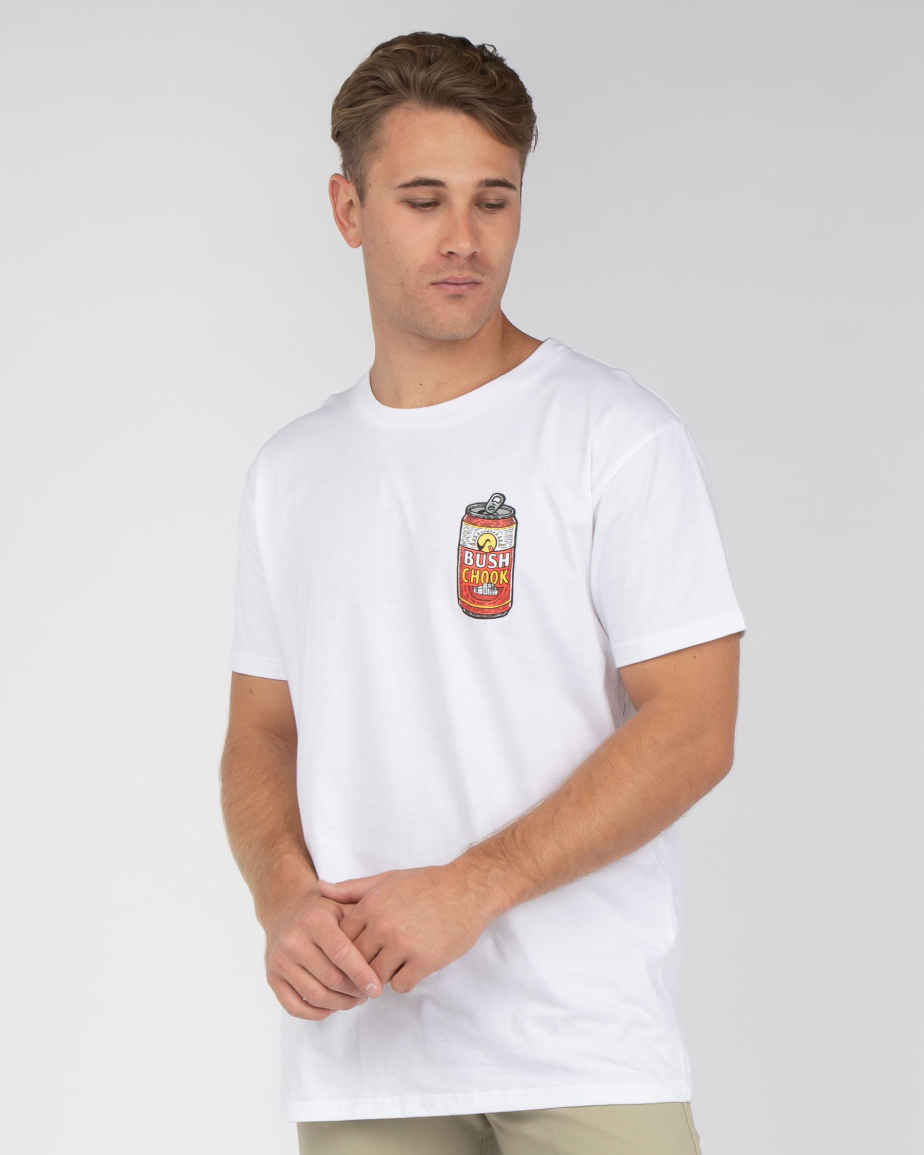 Shop Bush Chook Chook Relief T-Shirt In White - Fast Shipping & Easy ...
