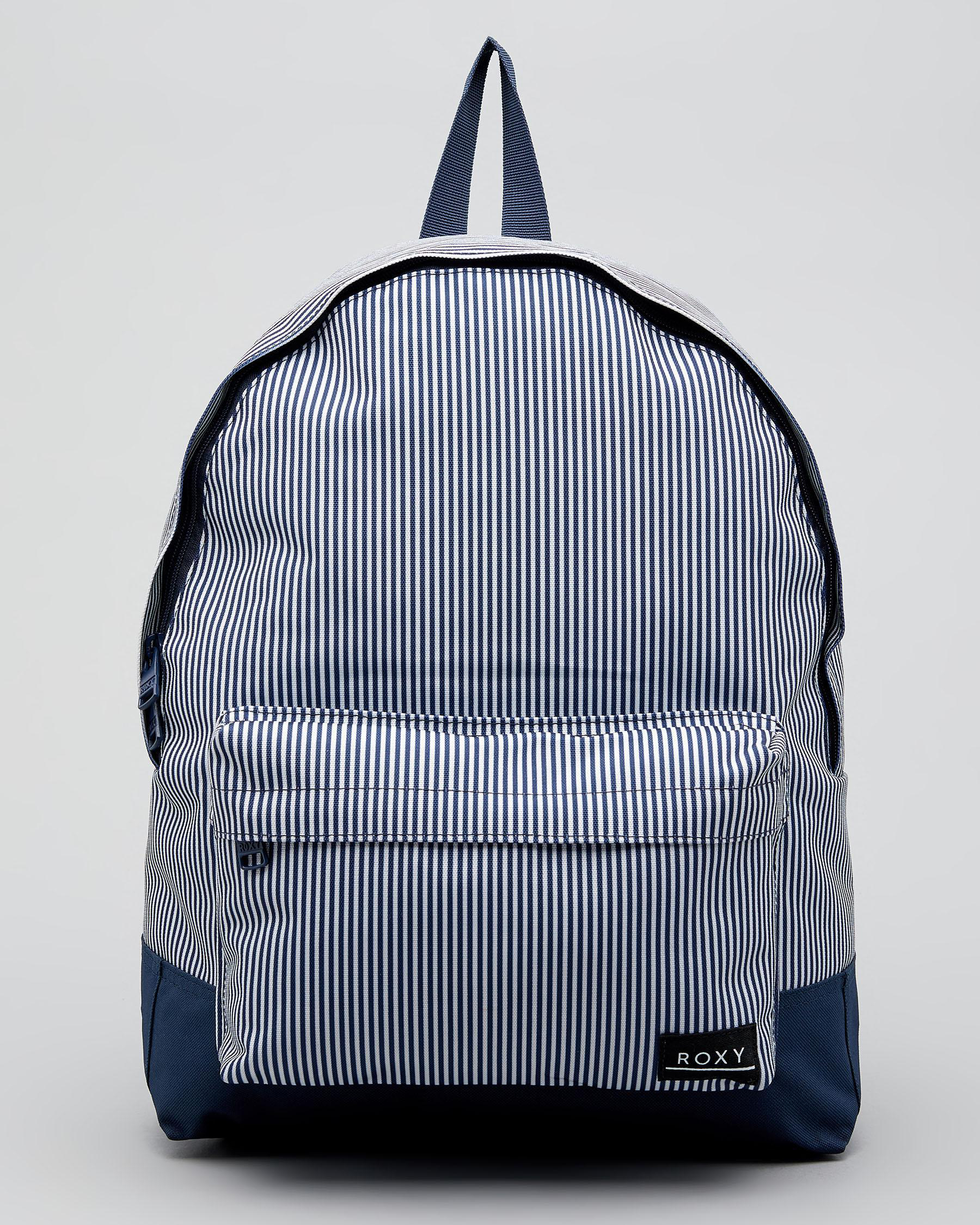 Shop Roxy Sugar Baby Backpack In Mood Indigo Vogia S - Fast Shipping ...