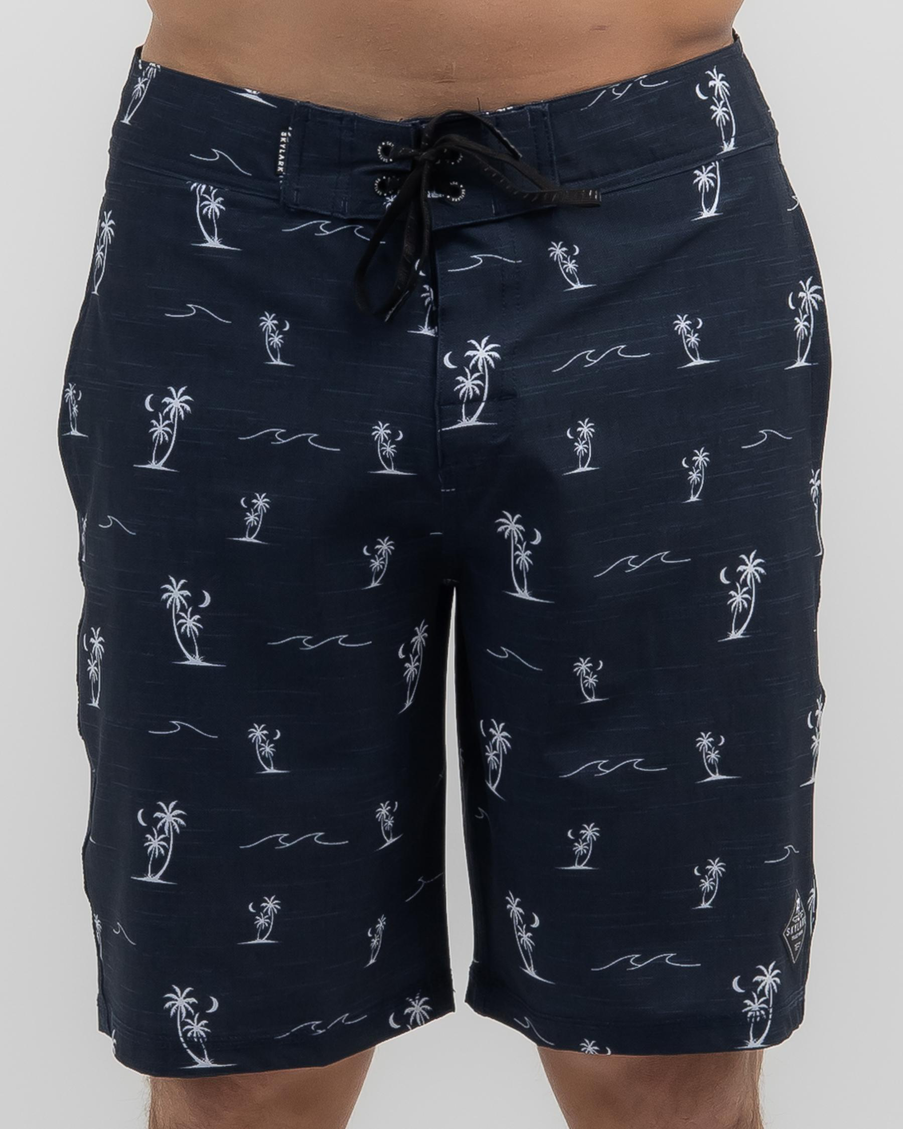 Shop Skylark Seclusion Board Shorts In Navy - Fast Shipping & Easy ...