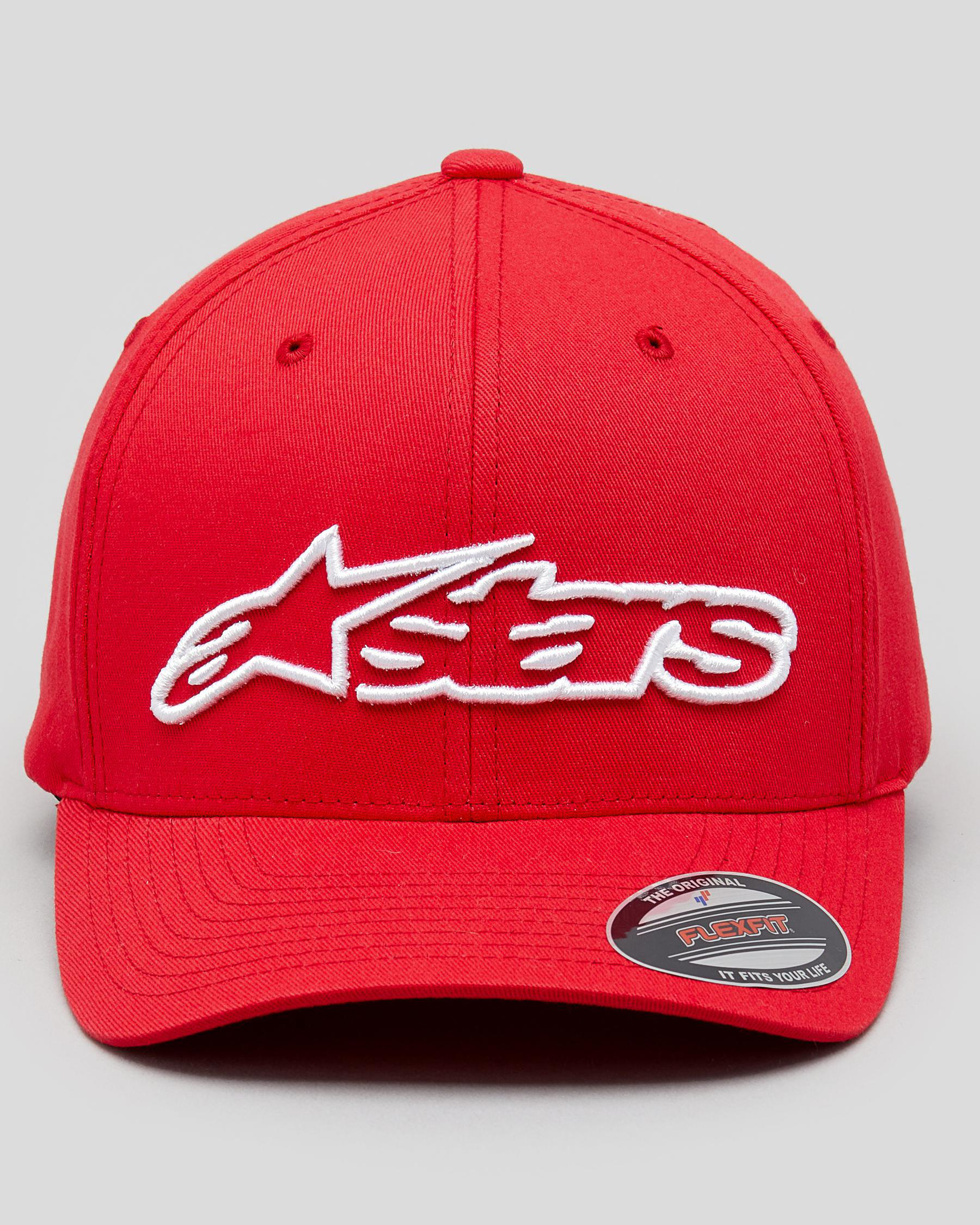 Shop Alpinestars Blaze Flexfit Cap In Red/ White - Fast Shipping & Easy ...