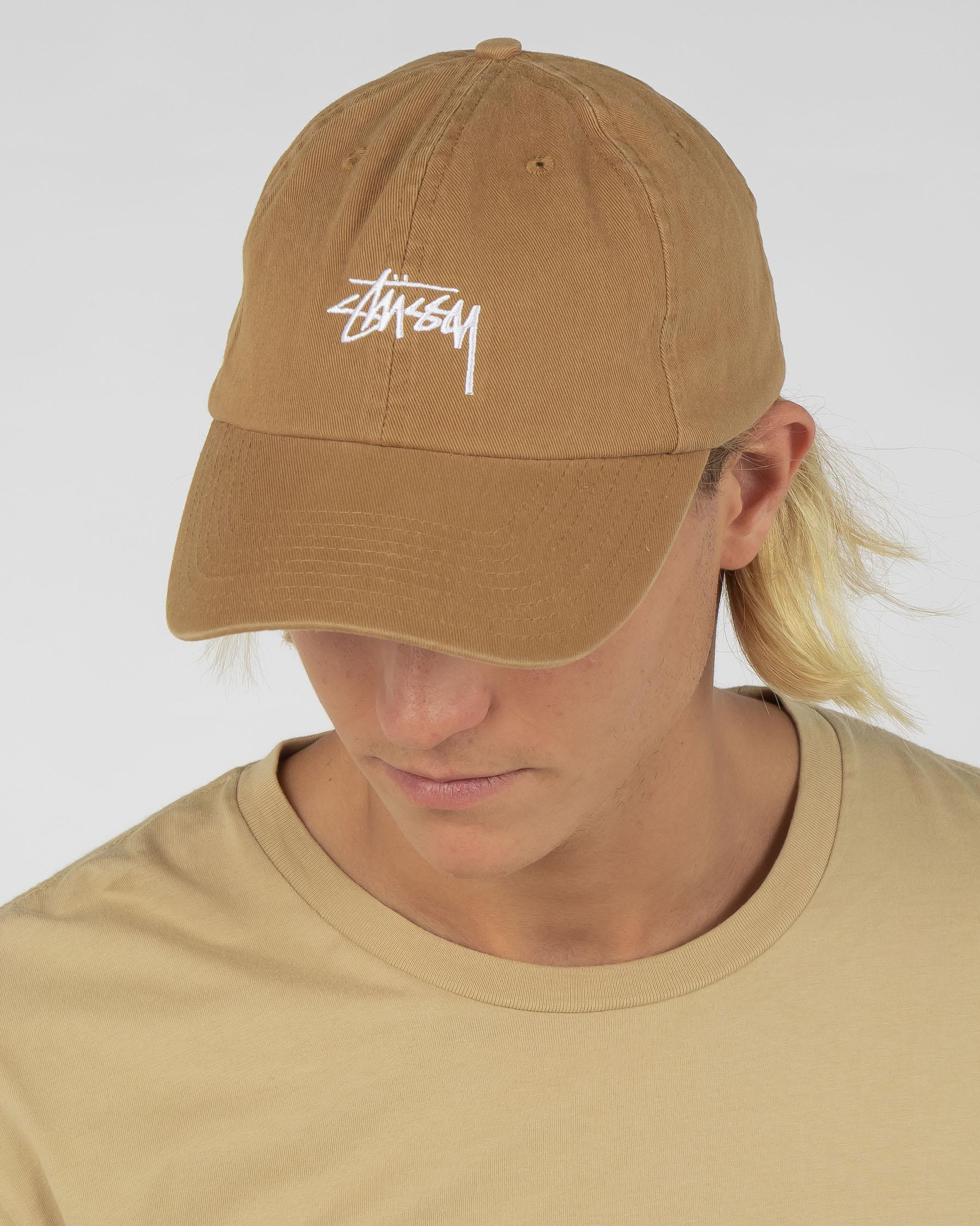 Shop Stussy Stock Low Pro Cap In Tannin - Fast Shipping & Easy Returns ...