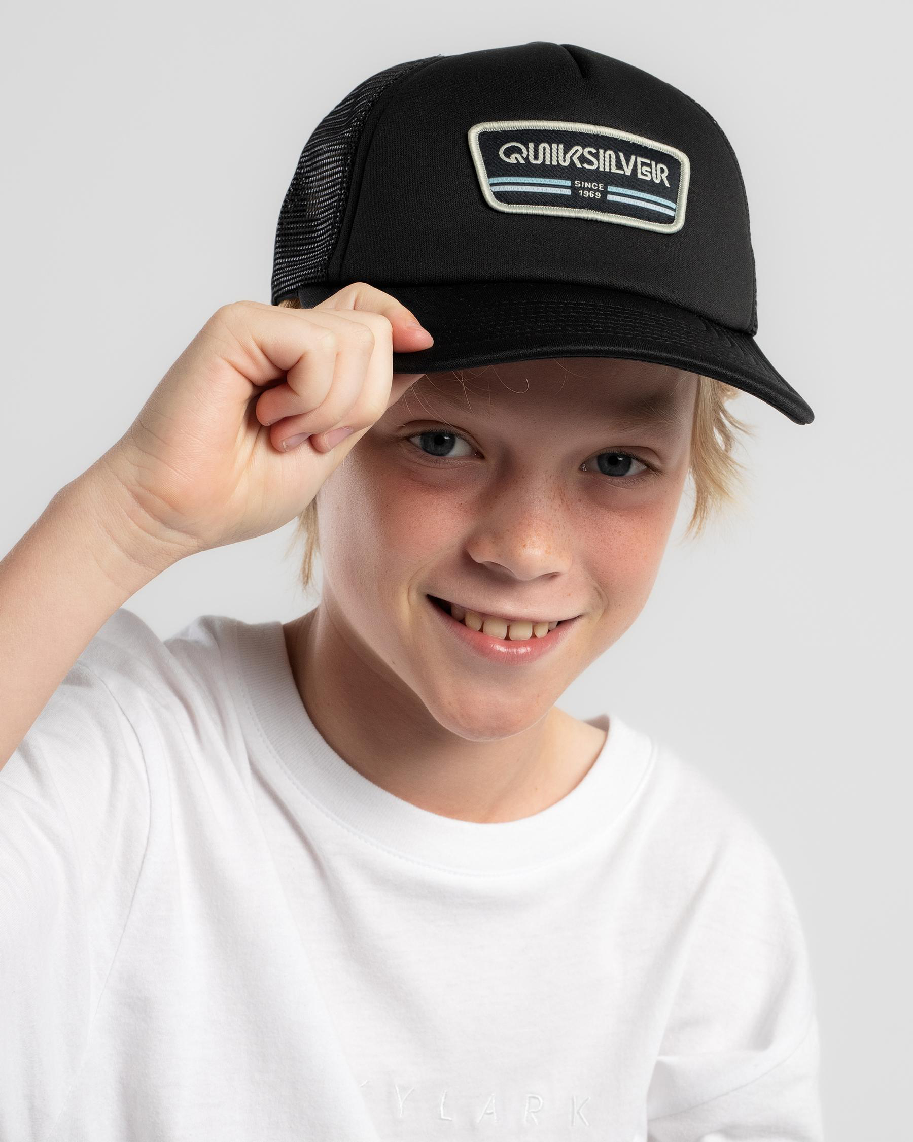Shop Quiksilver Slab Drifter Youth Cap In Black - Fast Shipping & Easy ...