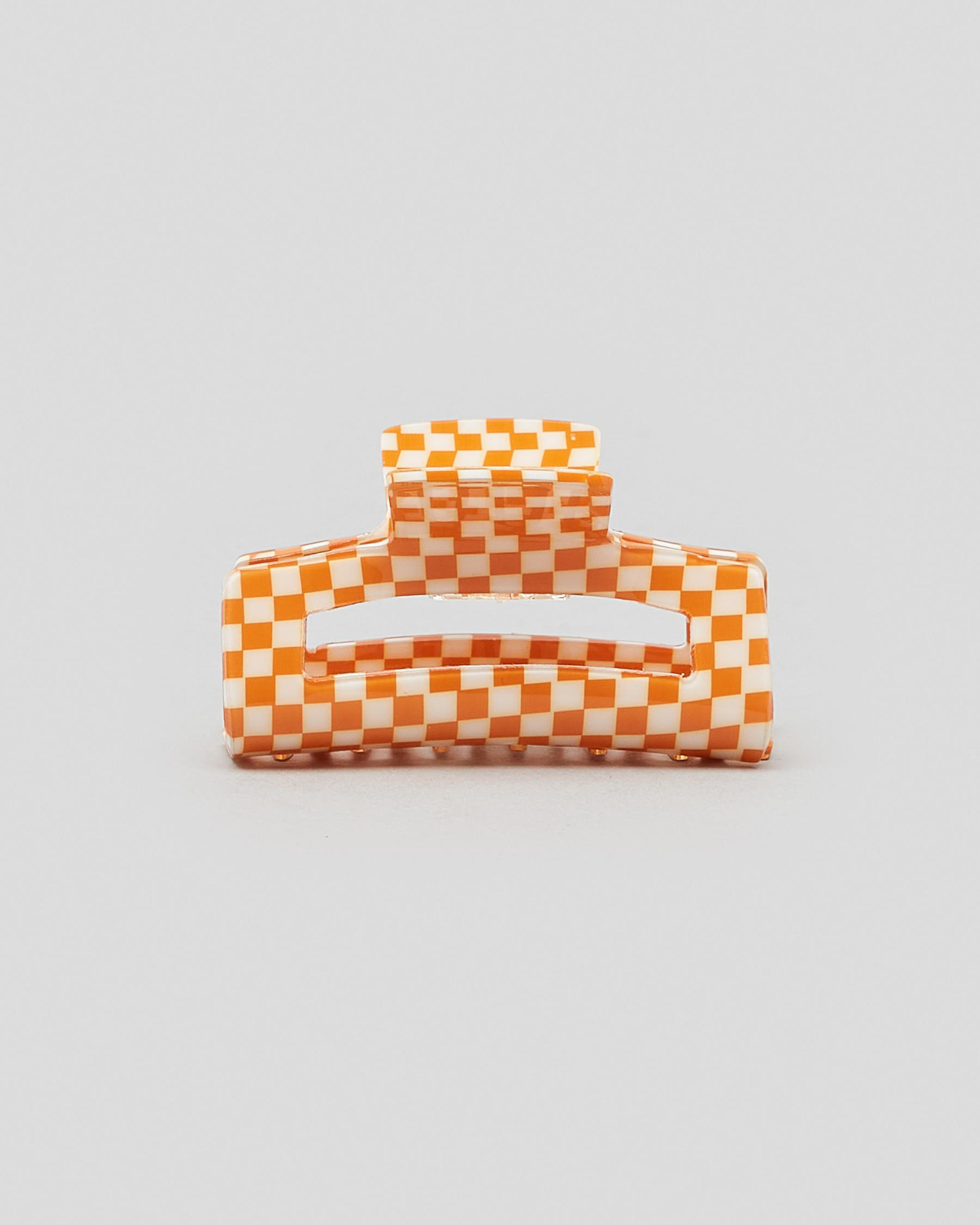 Shop Karyn In LA Kristy Hair Claw Clip In Orange - Fast Shipping & Easy ...