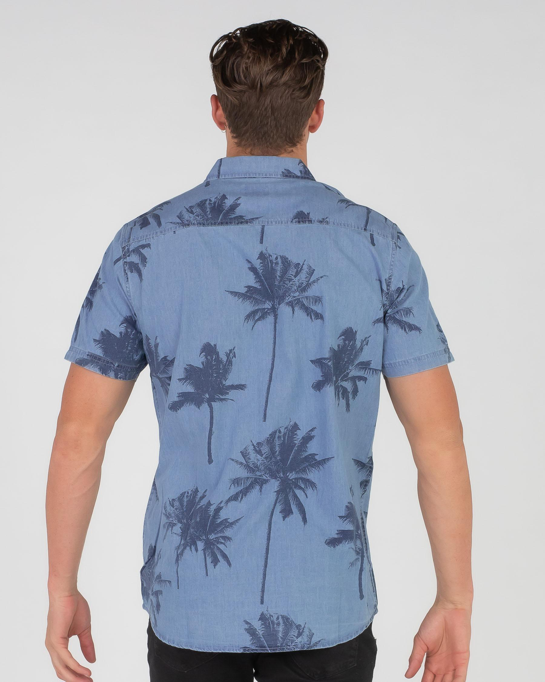 Shop Rip Curl Mason Ho Short Sleeve Shirt In Light Blue - Fast Shipping ...