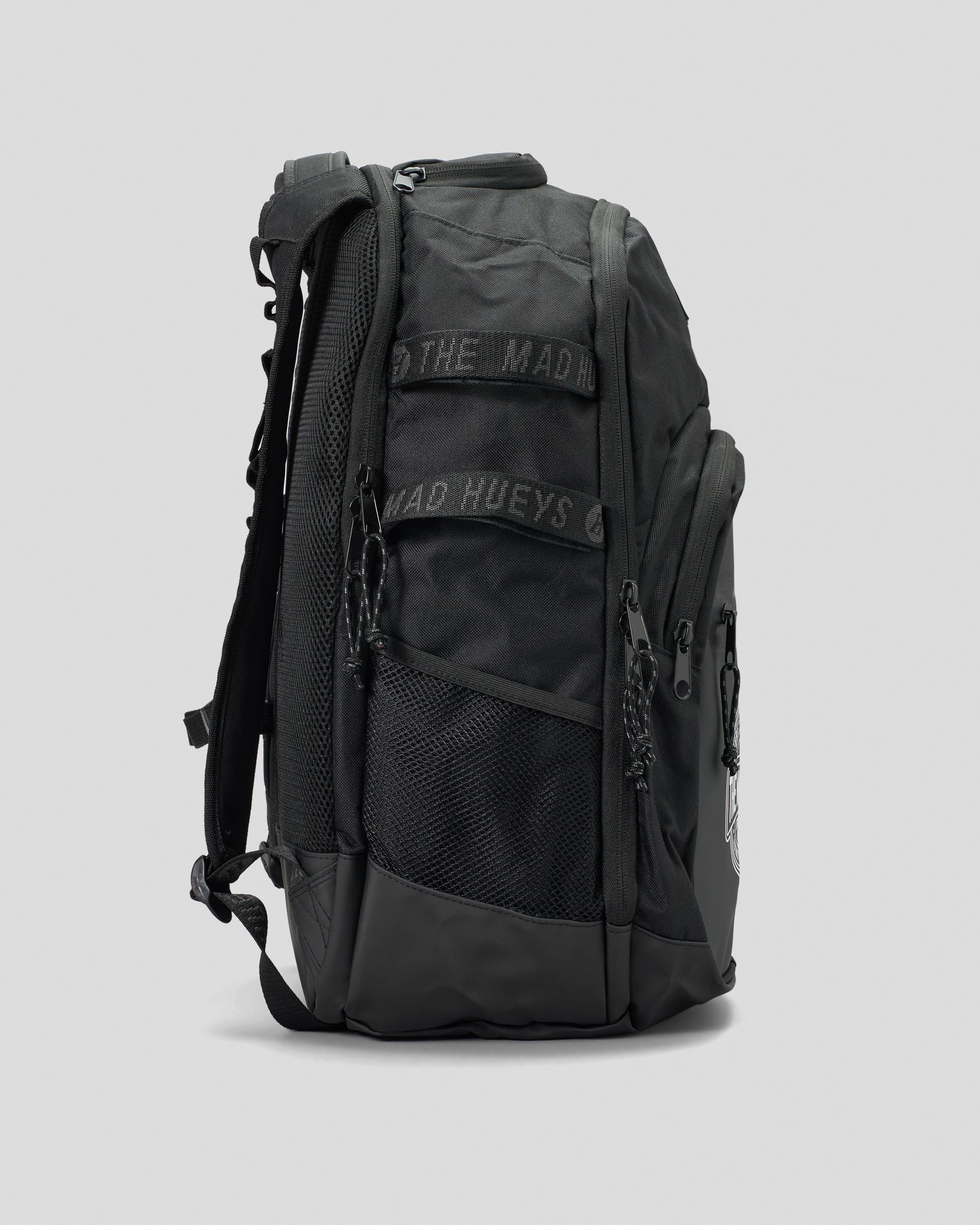 The Mad Hueys Hueys Life Backpack In Black - Fast Shipping & Easy ...