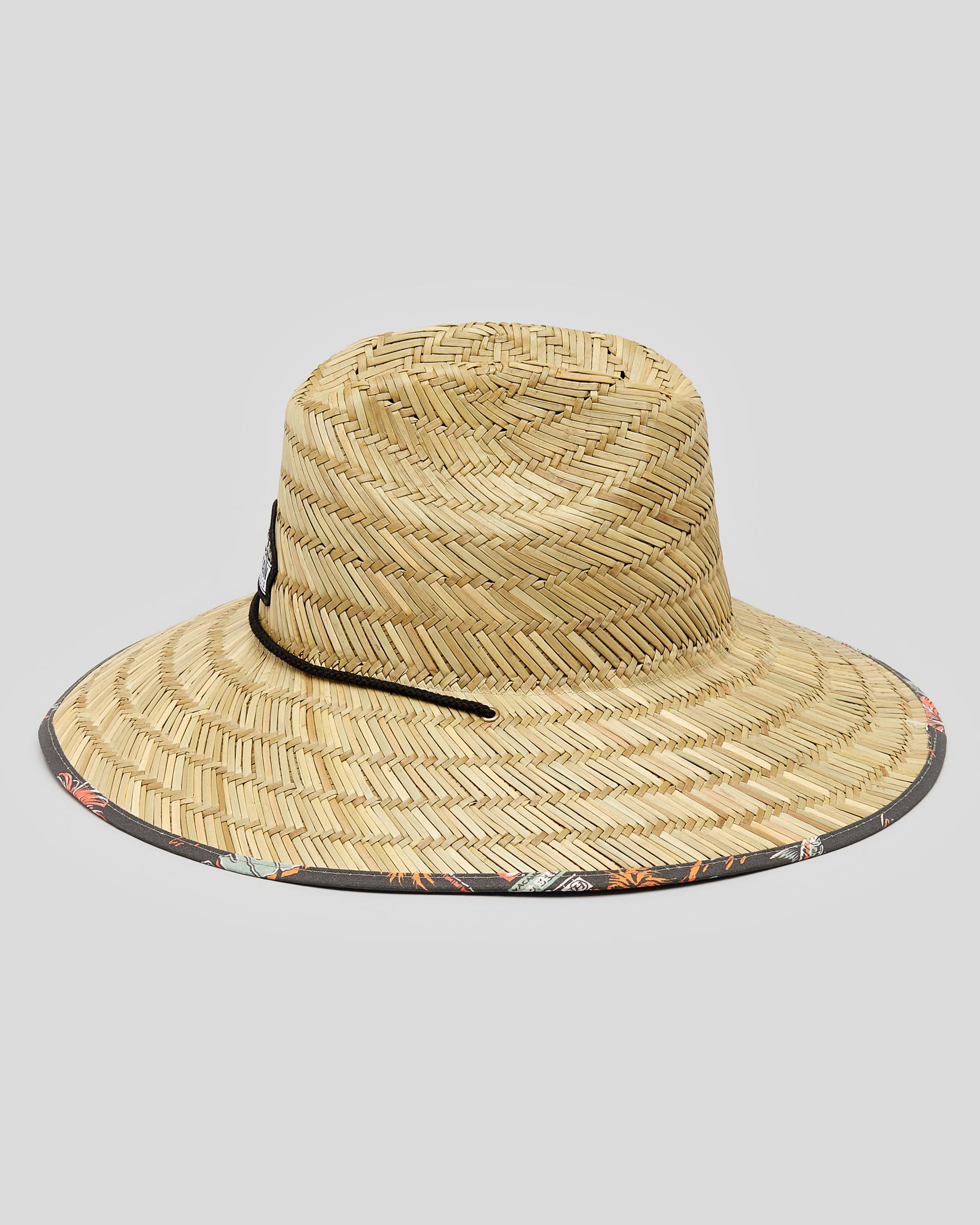 Shop The Mad Hueys Dirty Vacation Straw Hat In Black - Fast Shipping ...