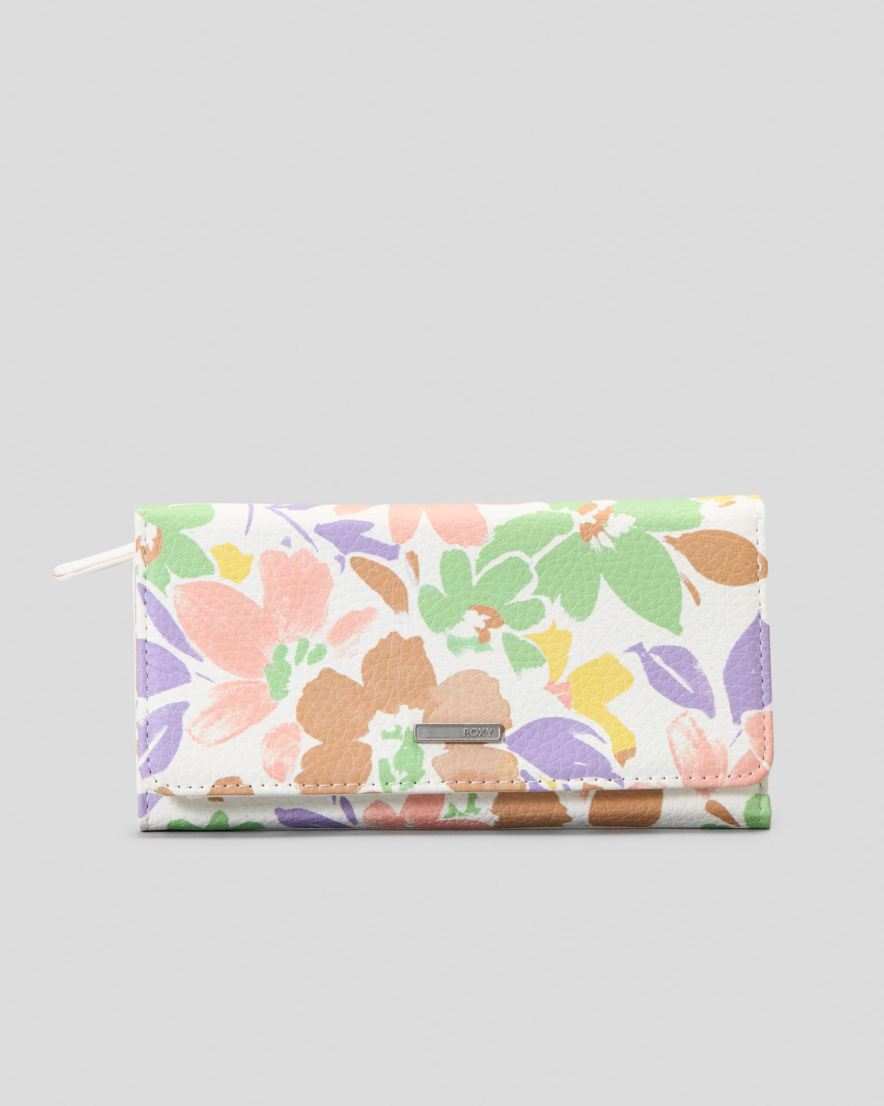 Shop Roxy Hazy Daze Wallet In White Ephemere - Fast Shipping & Easy ...