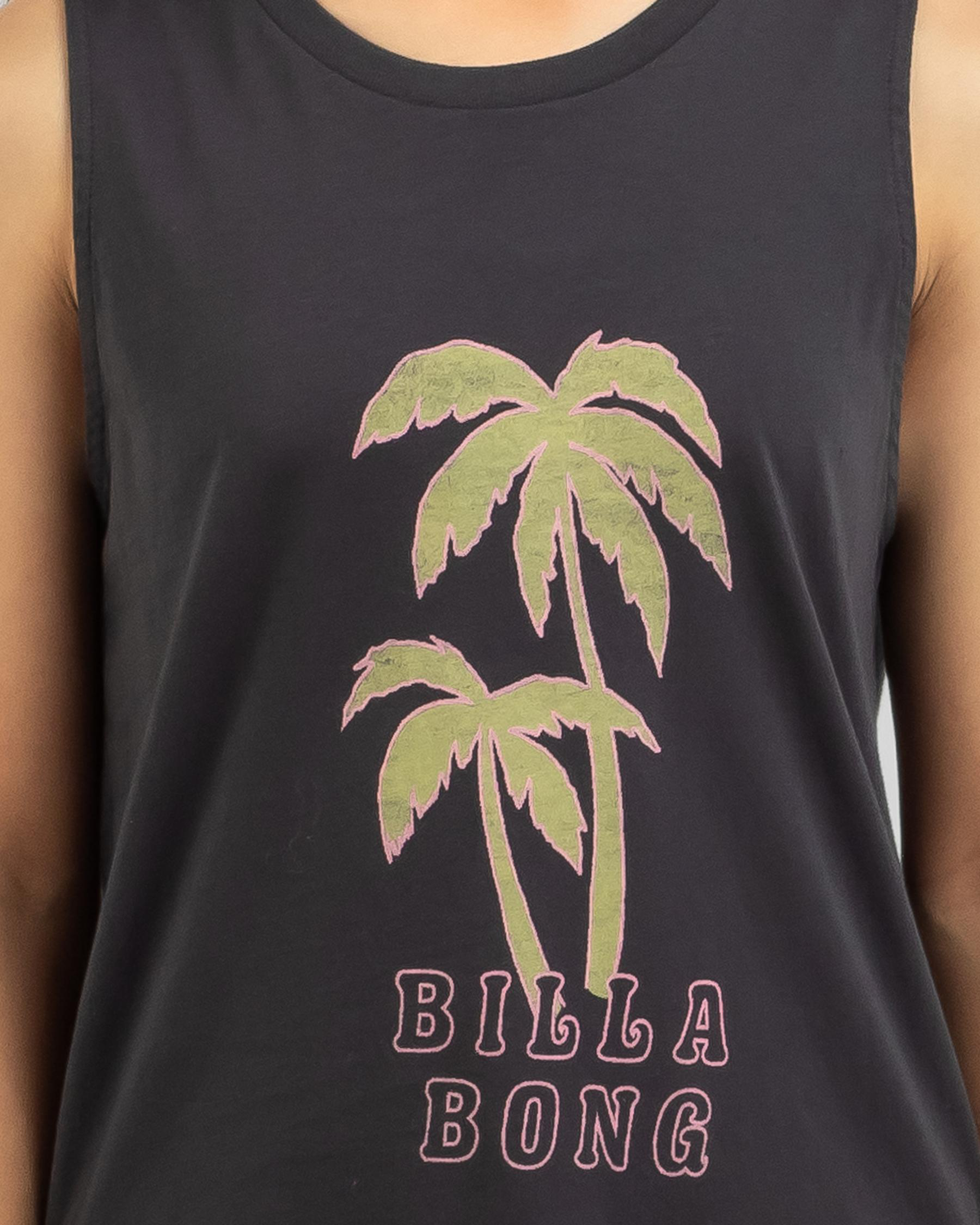 Shop Billabong Girls' Dream On Tank Top In Off Black - Fast Shipping ...