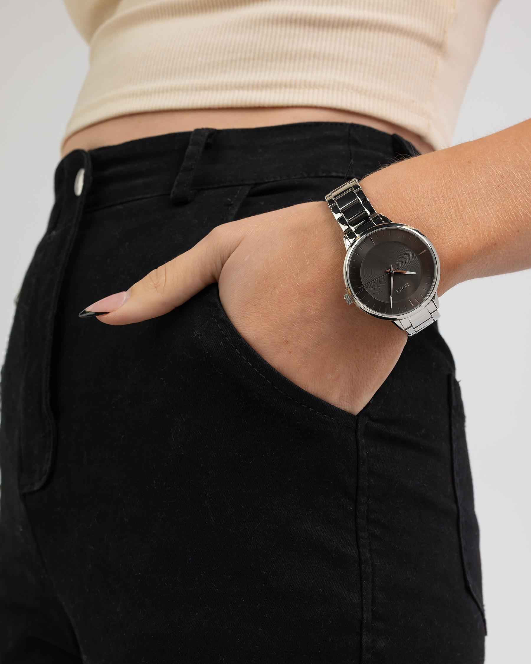 Shop Roxy Avenue Watch In Silver - Fast Shipping & Easy Returns - City ...