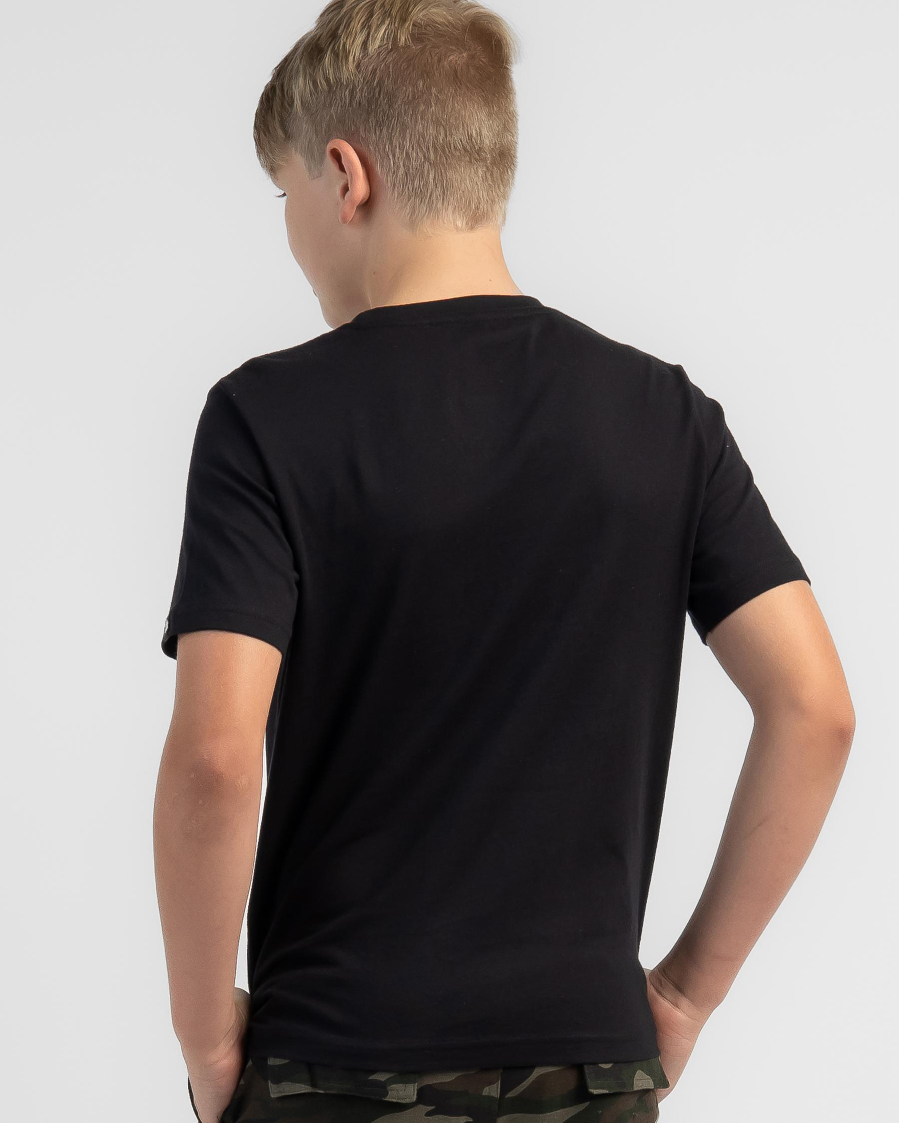 Shop Element Boys' Blazin T-Shirt In Flint Black - Fast Shipping & Easy ...
