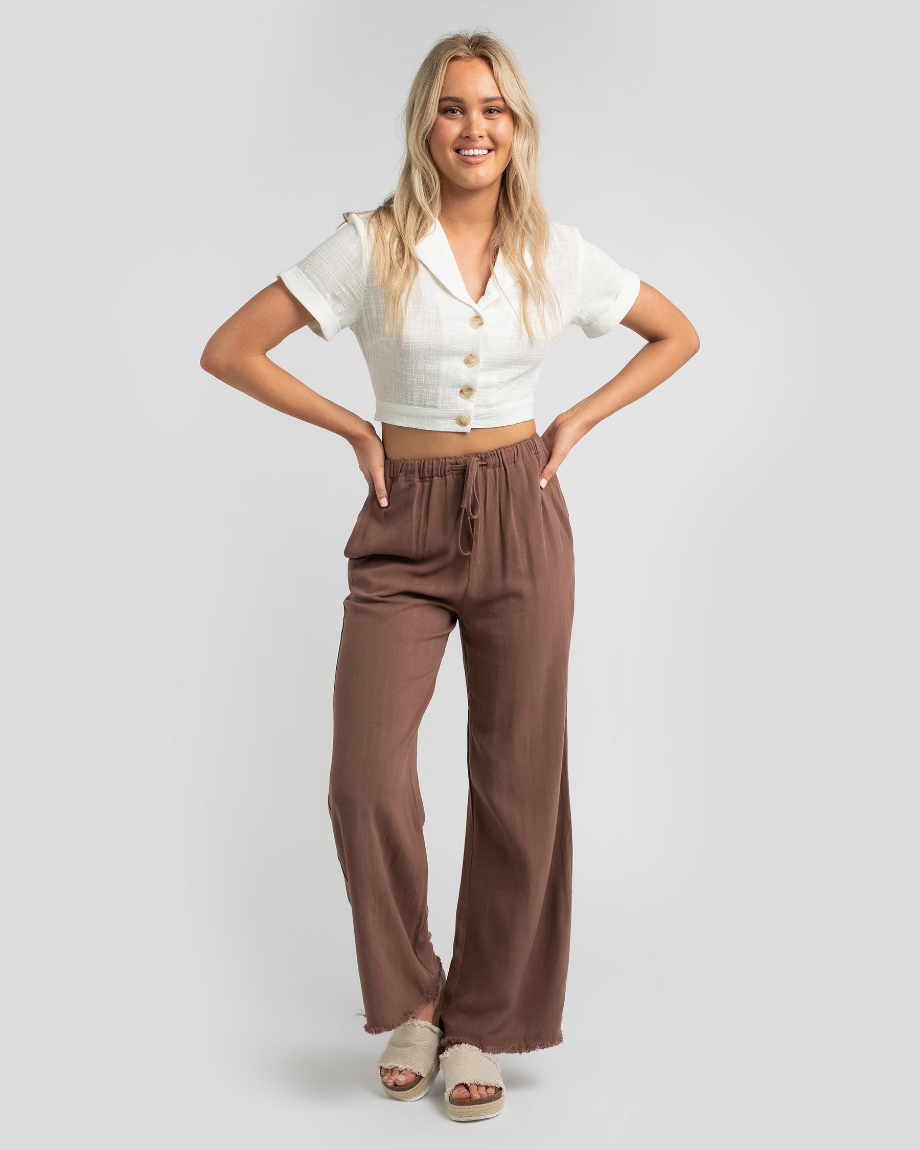 Shop Mooloola Camille Shirt In White - Fast Shipping & Easy Returns ...