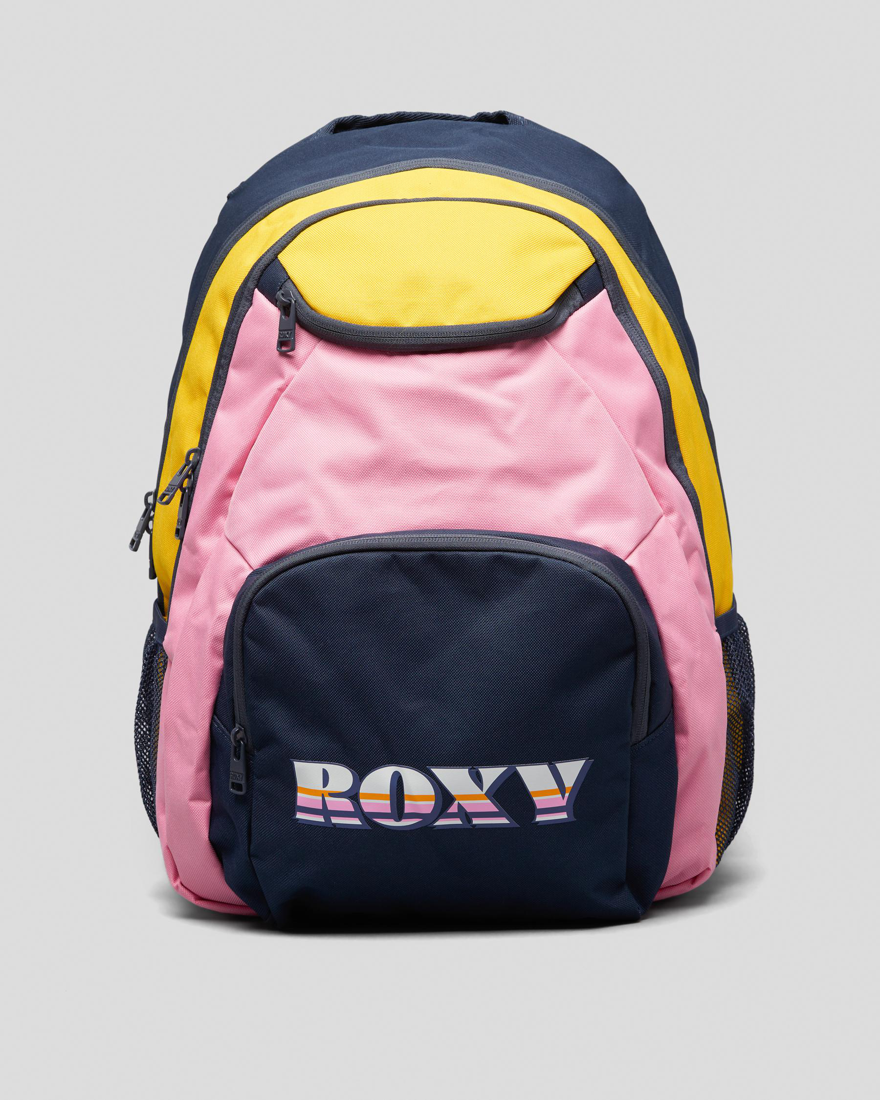 Shop Roxy Shadow Swell Solid Backpack In Mood Indigo - Fast Shipping ...