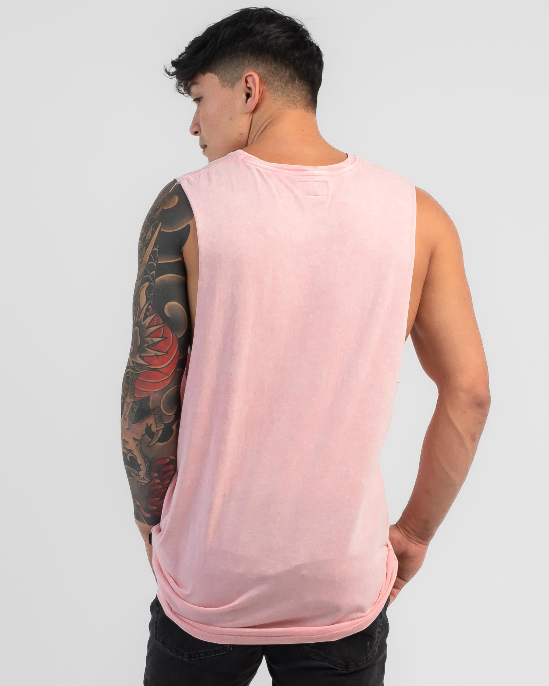 Shop Lucid Swivel Muscle Tank In Pink Acid - Fast Shipping & Easy ...