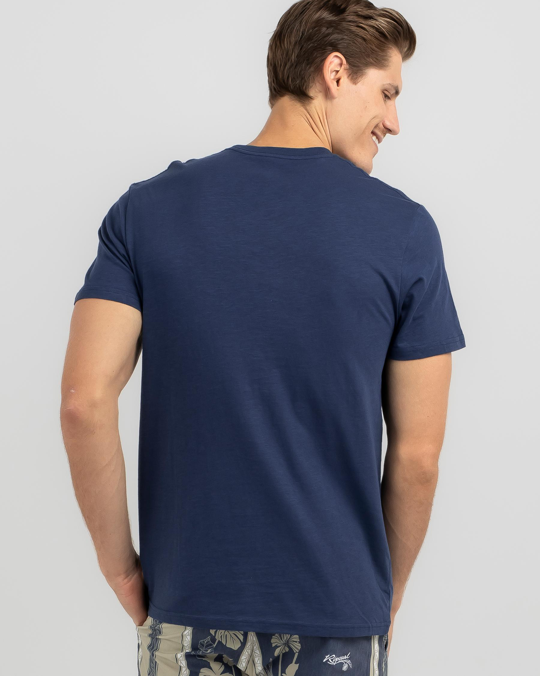 Shop Rip Curl Mod Tropics T-Shirt In Washed Navy - Fast Shipping & Easy ...