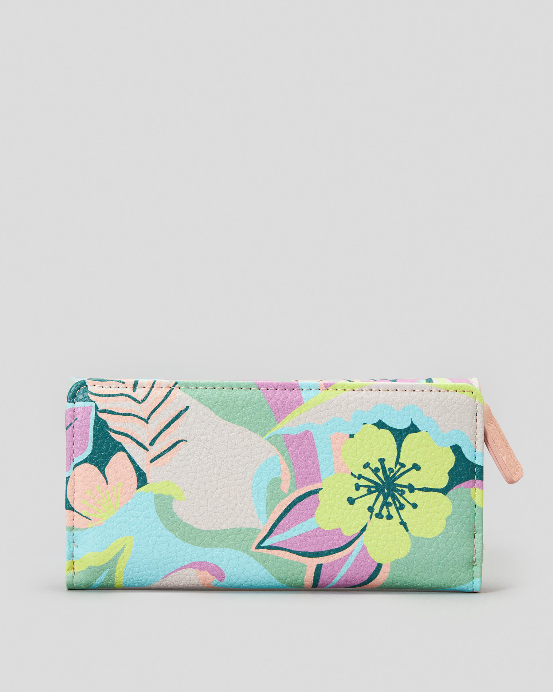 Shop Roxy Hazy Daze Wallet In Evening Primrose Rave Wave - Fast ...