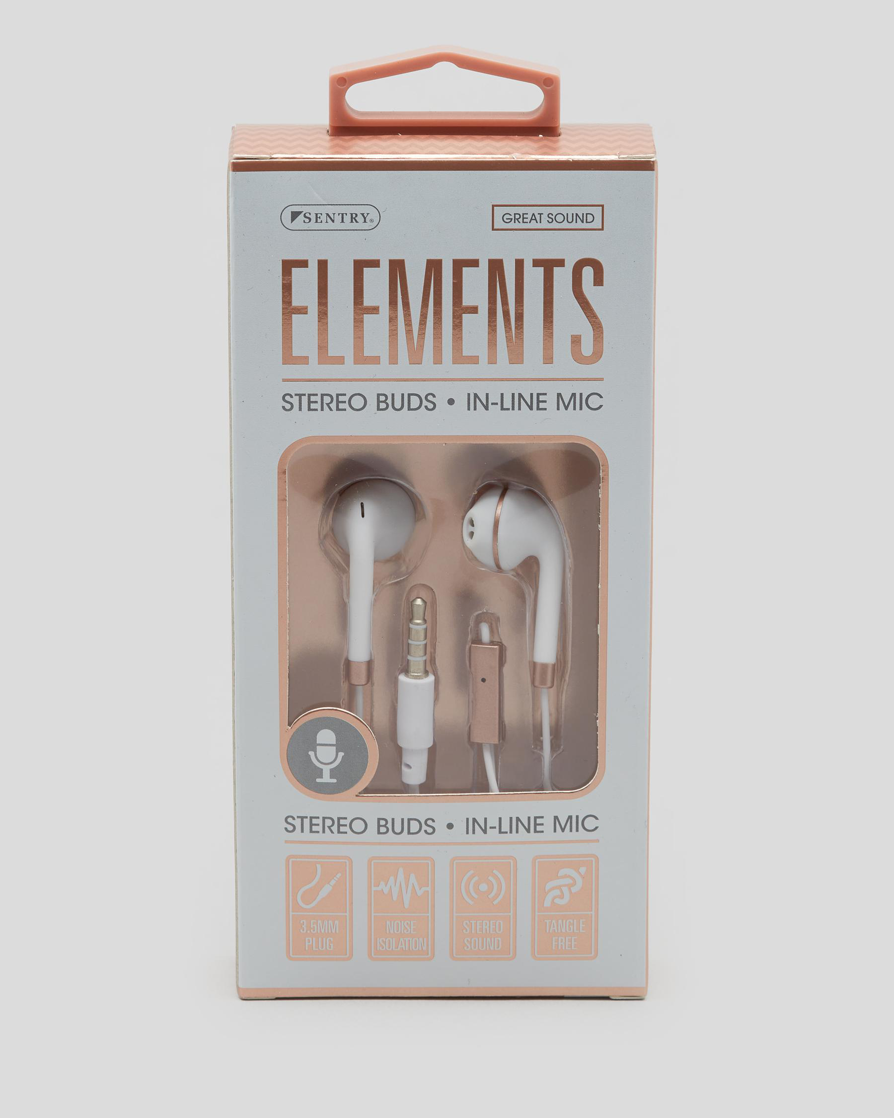 Shop Sentry Wire Ear Buds With Mic In Rose Gold - Fast Shipping & Easy ...