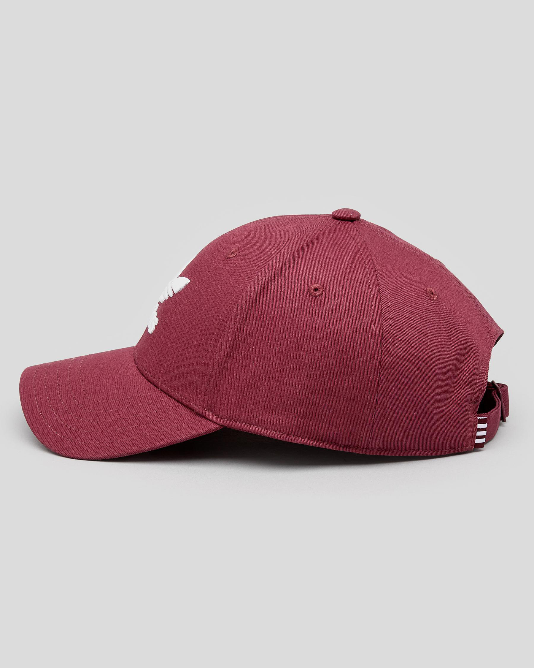Shop adidas Classic Trefoil Cap In Victory Crimson - Fast Shipping ...