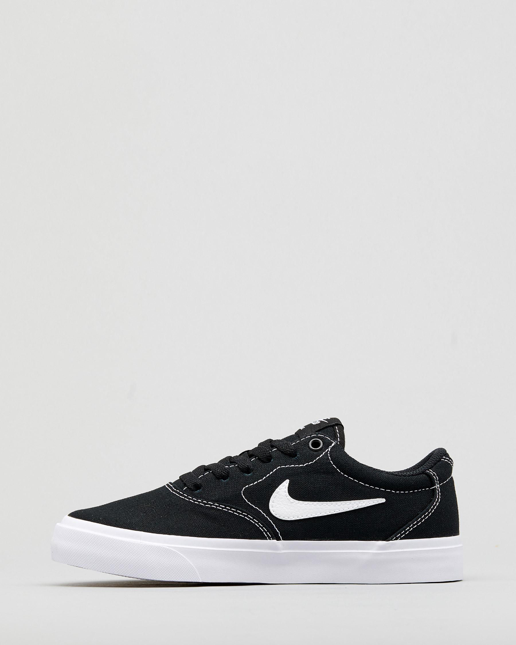 Shop Nike Boys' Charge Shoes In Black/white - Fast Shipping & Easy ...