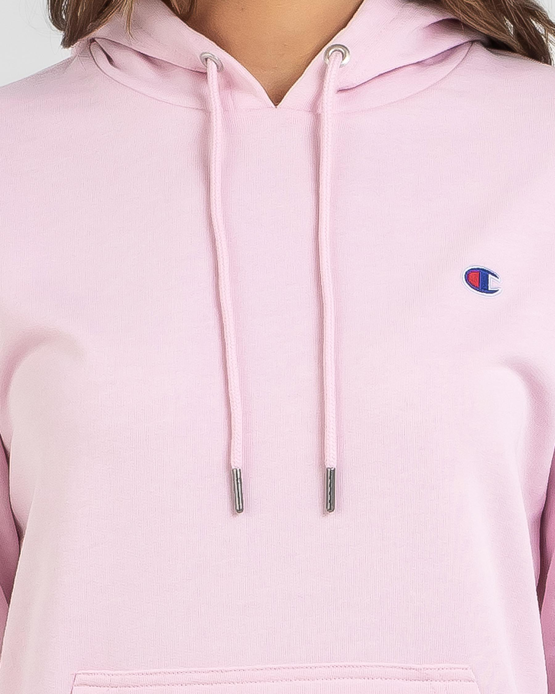 Shop Champion Logo Hoodie In Rhythmic - Fast Shipping & Easy Returns ...