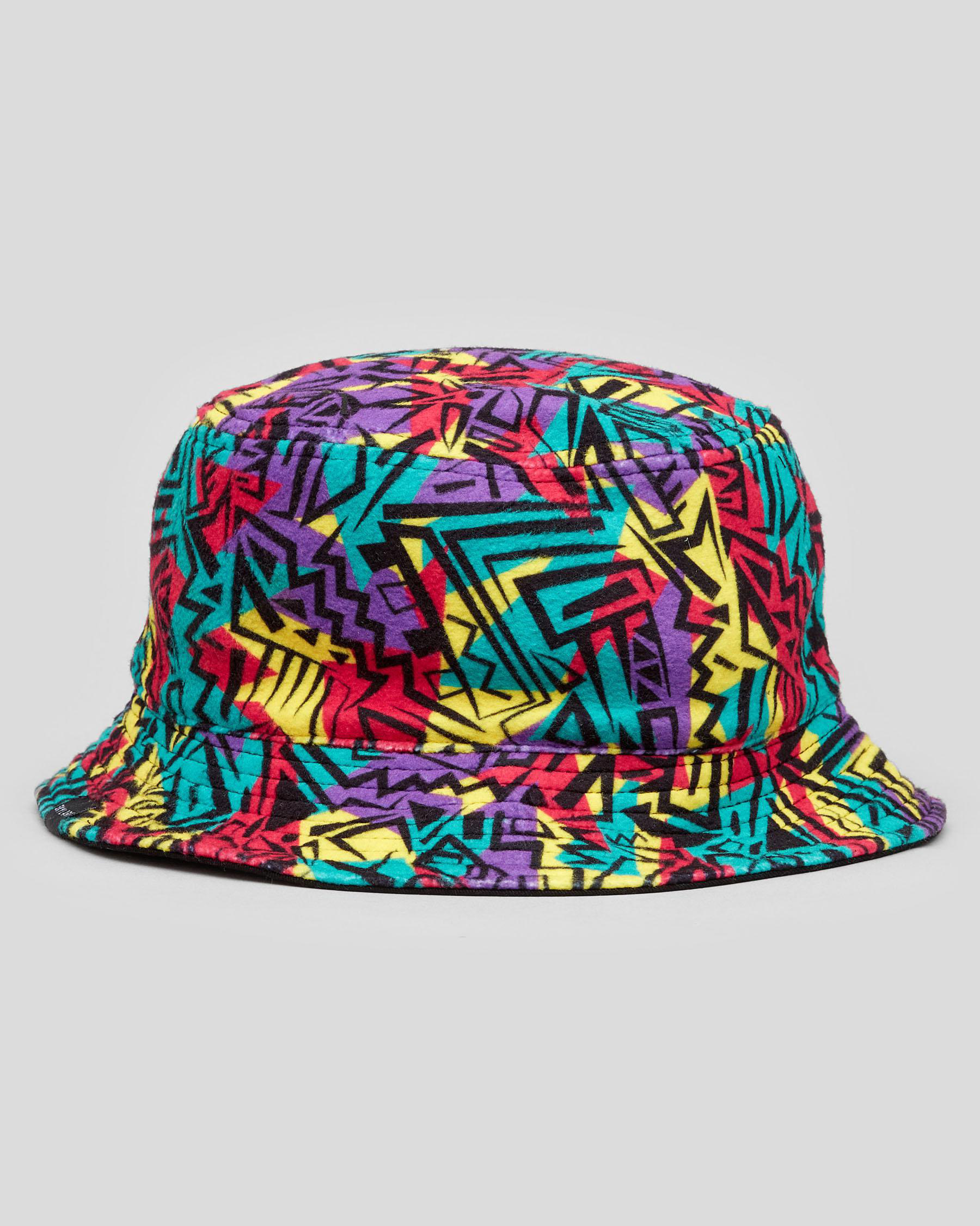 Shop Skylark Geo Pop Reversible Bucket Hat In Multi - Fast Shipping ...