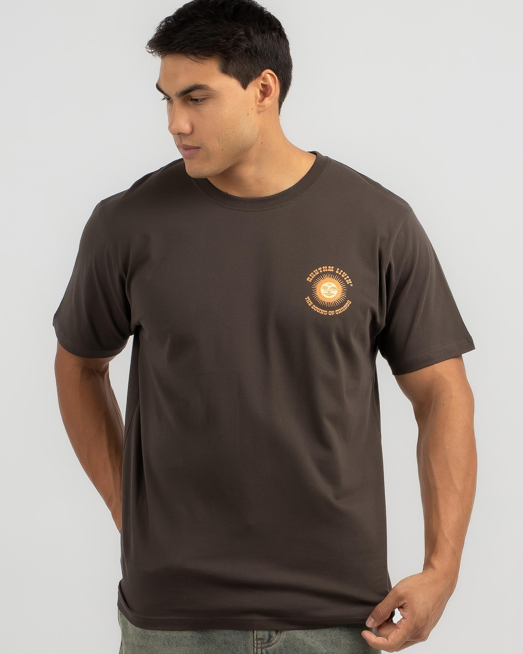 Shop Rhythm Sun Life T-Shirt In Black - Fast Shipping & Easy Returns ...