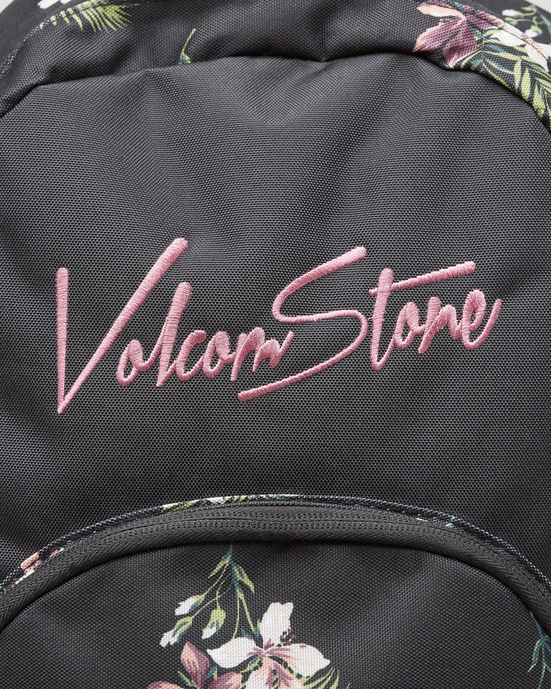 Shop Volcom Patch Attack Retreat Backpack In Black Floral Print - Fast Shipping & Easy Returns ...