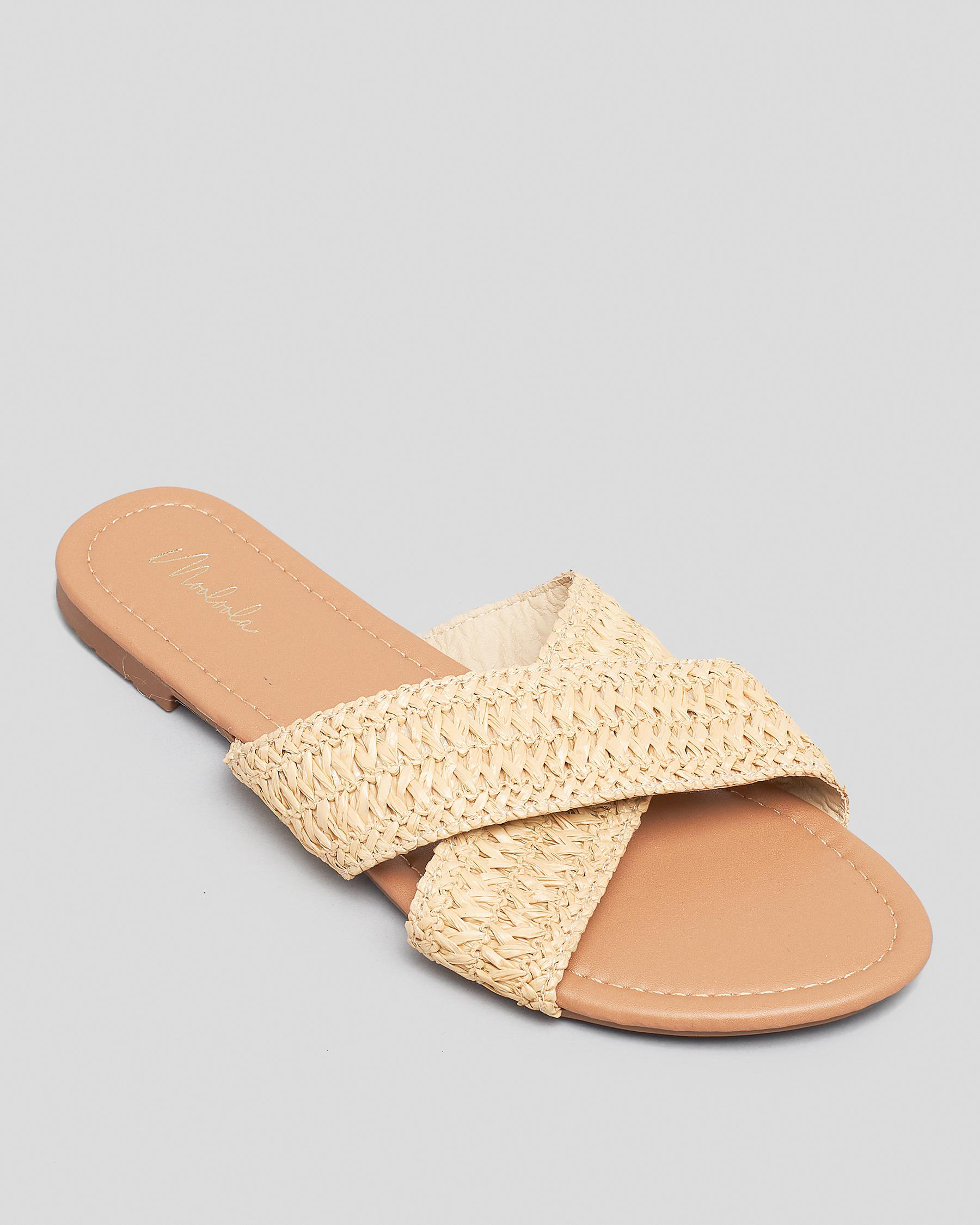 Shop Mooloola Tribeca Sandals In Natural - Fast Shipping & Easy Returns ...