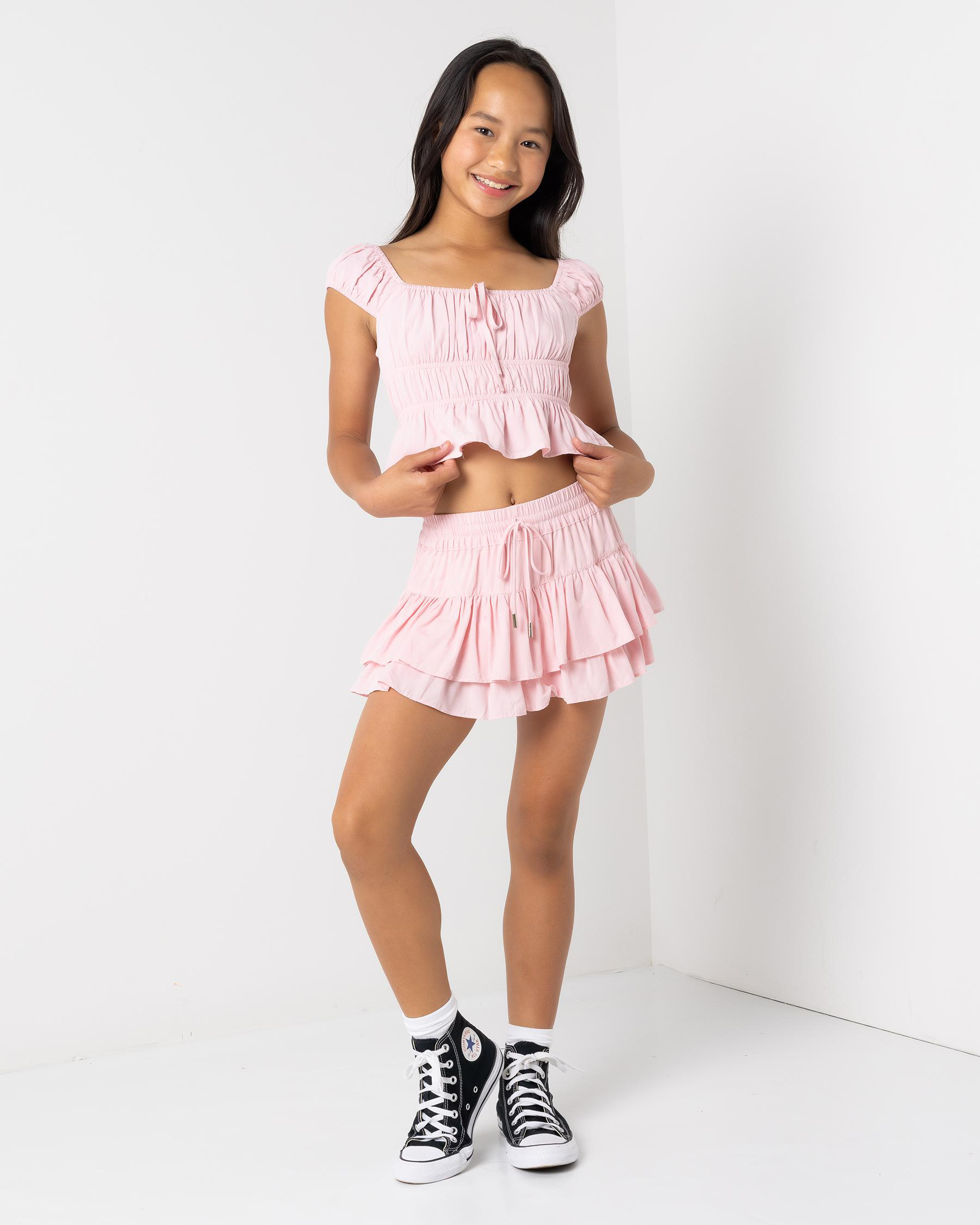 Shop Ava And Ever Girls' Lulu Crop Top In Light Pink - Fast Shipping ...