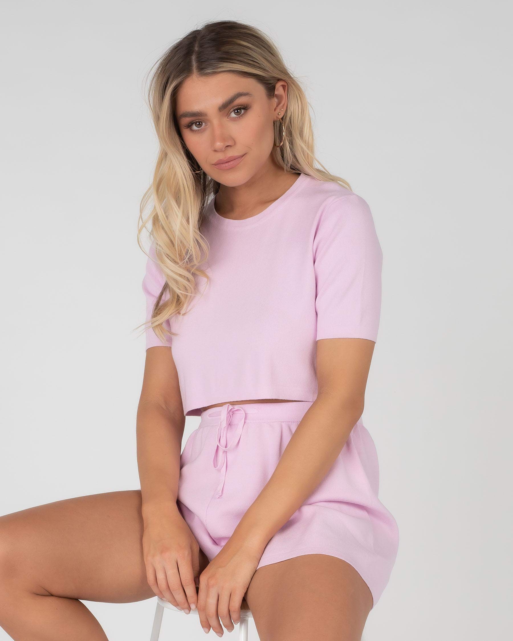 Shop My Girl Fairy Floss Shorts In Light Pink - Fast Shipping & Easy ...