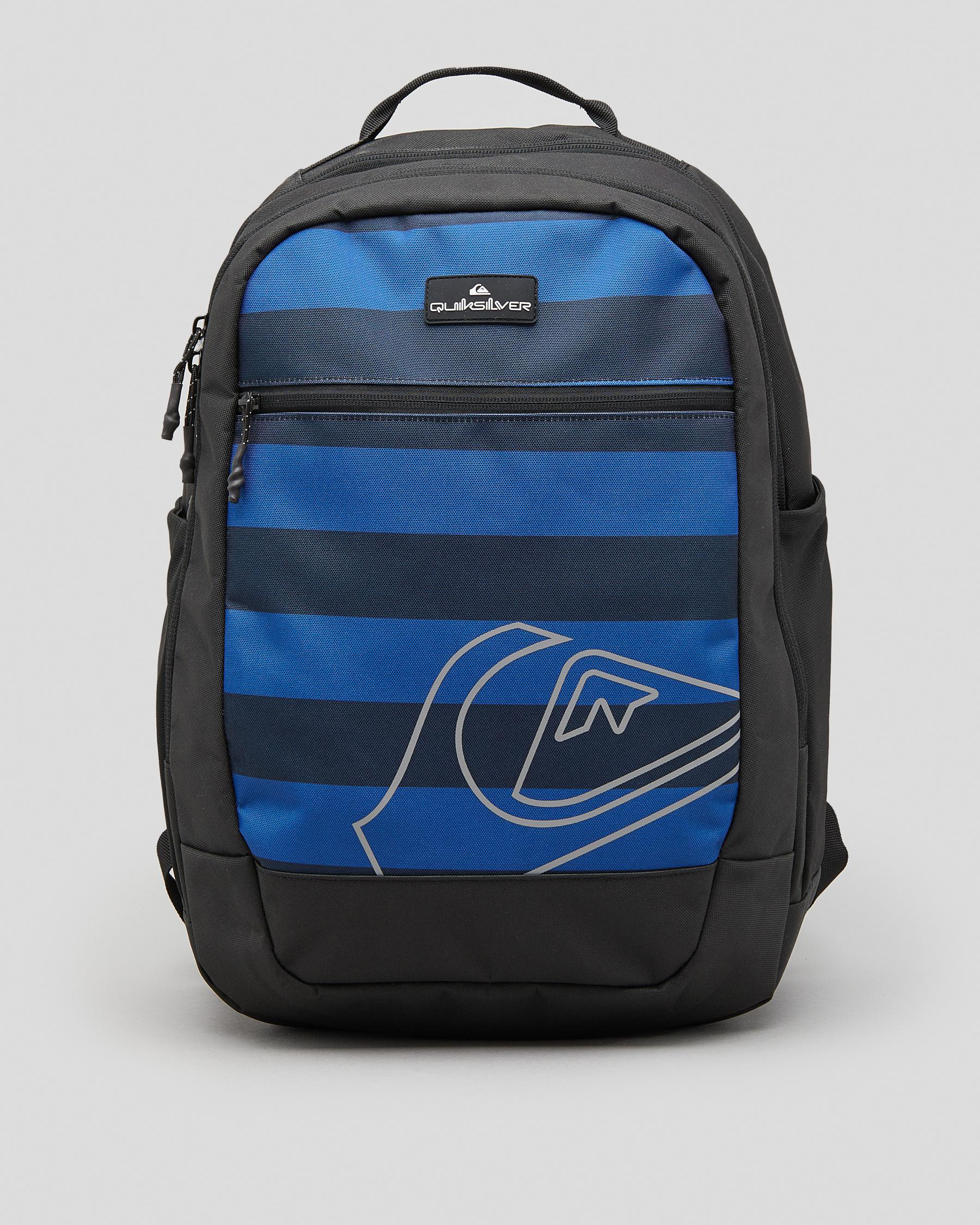 Shop Quiksilver Schoolie Backpack In Classic Blue - Fast Shipping ...