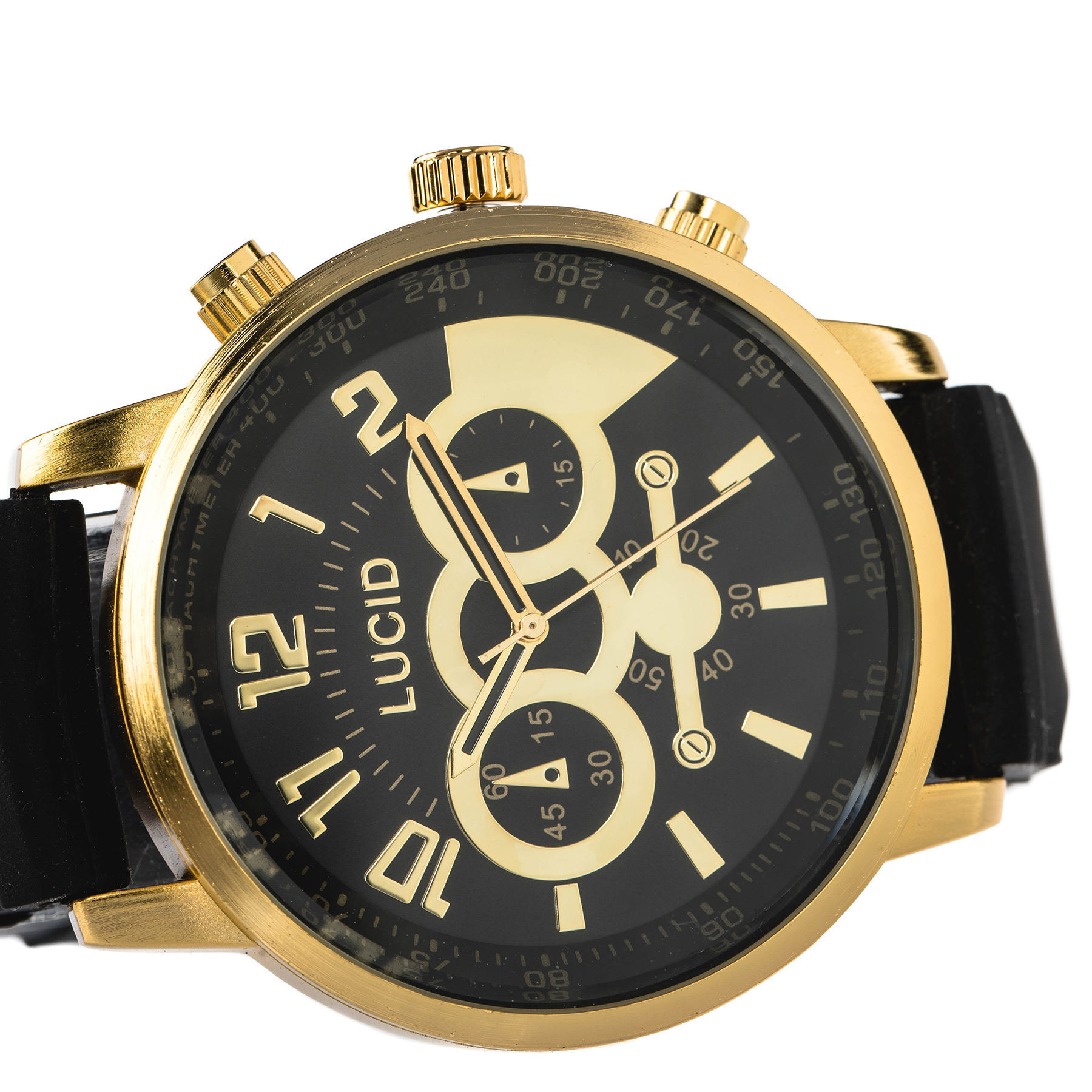 Shop Lucid Comet Watch In Black/gold/black/gold - Fast Shipping & Easy ...