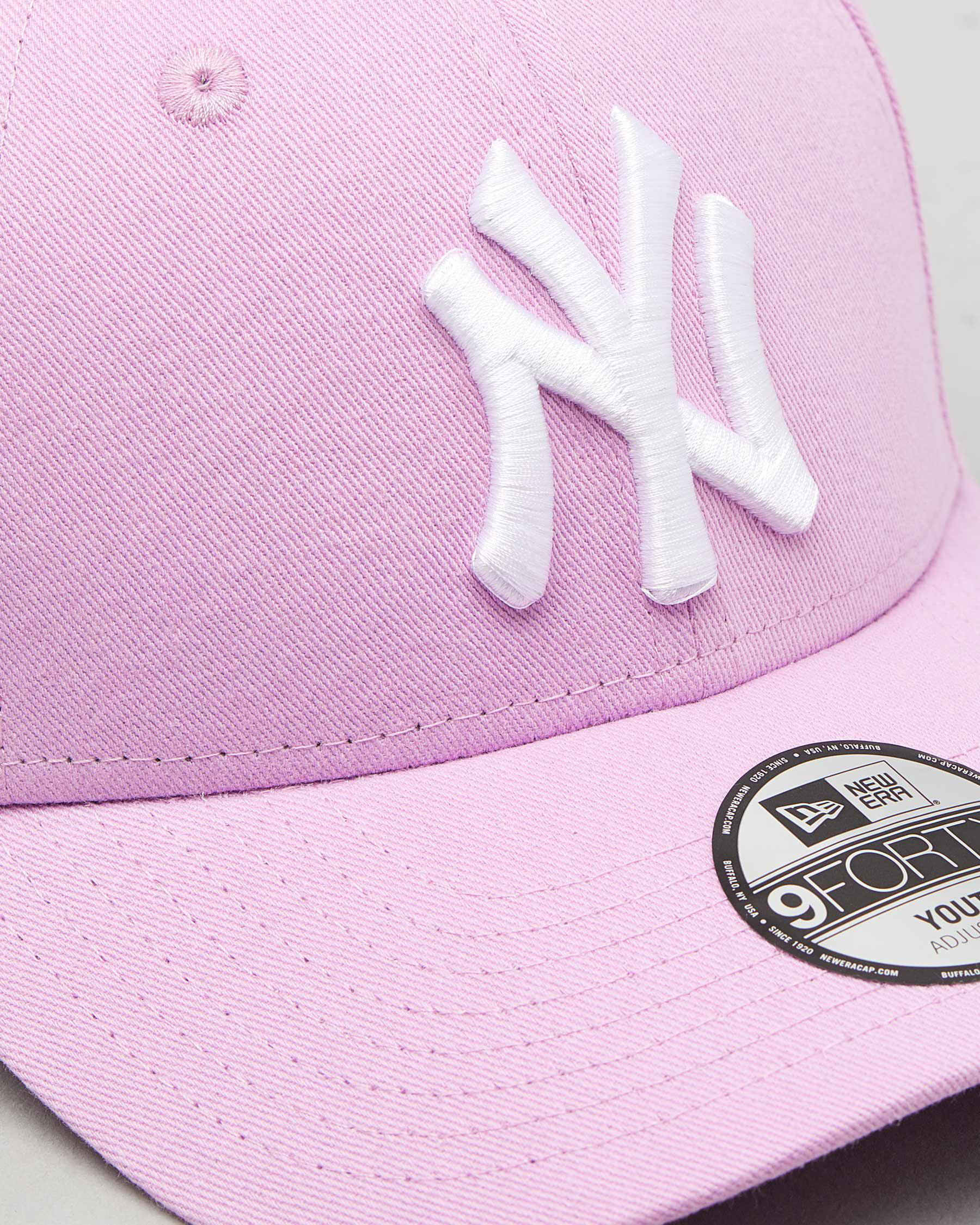 Shop New Era Girls' NY Yankees Cap In Lilac/white - Fast Shipping ...