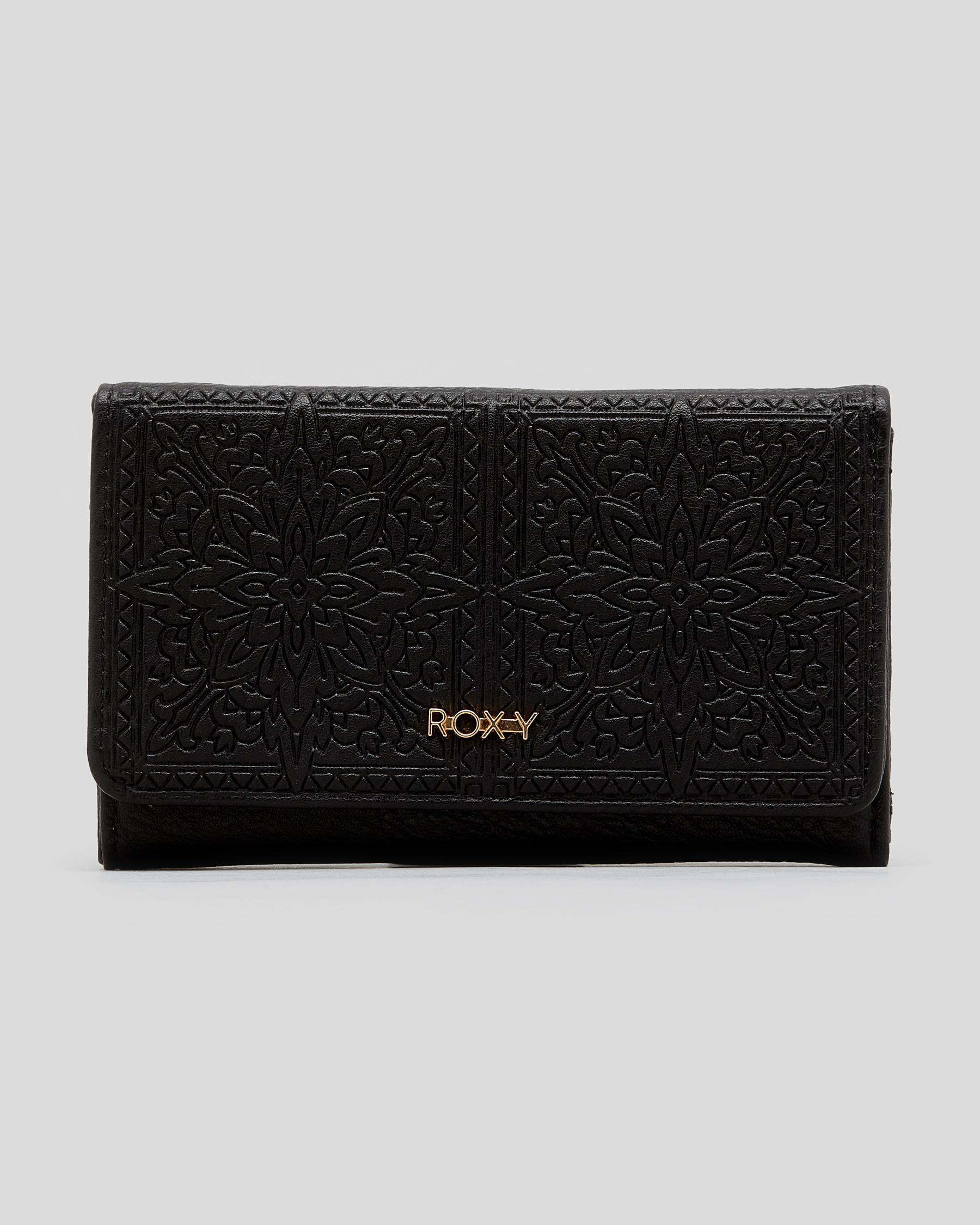 Shop Roxy Crazy Diamond Wallet In Anthracite - Fast Shipping & Easy ...
