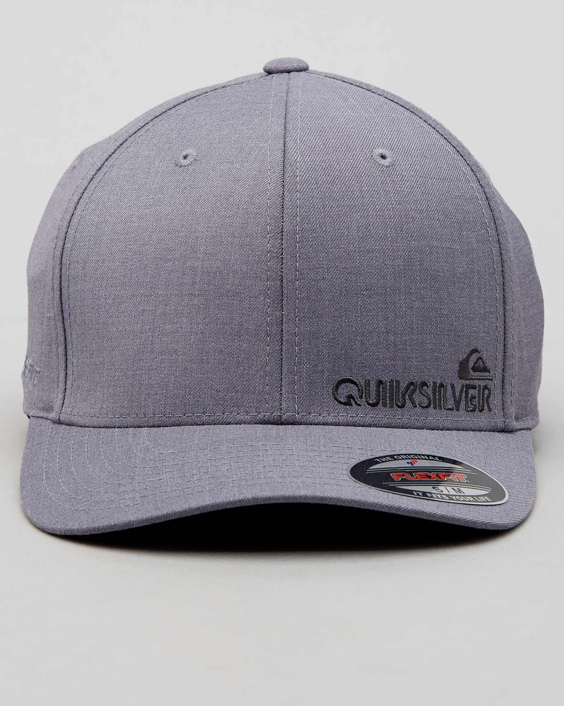 Shop Quiksilver Sidestay Cap In Medium Grey Wash - Fast Shipping & Easy ...