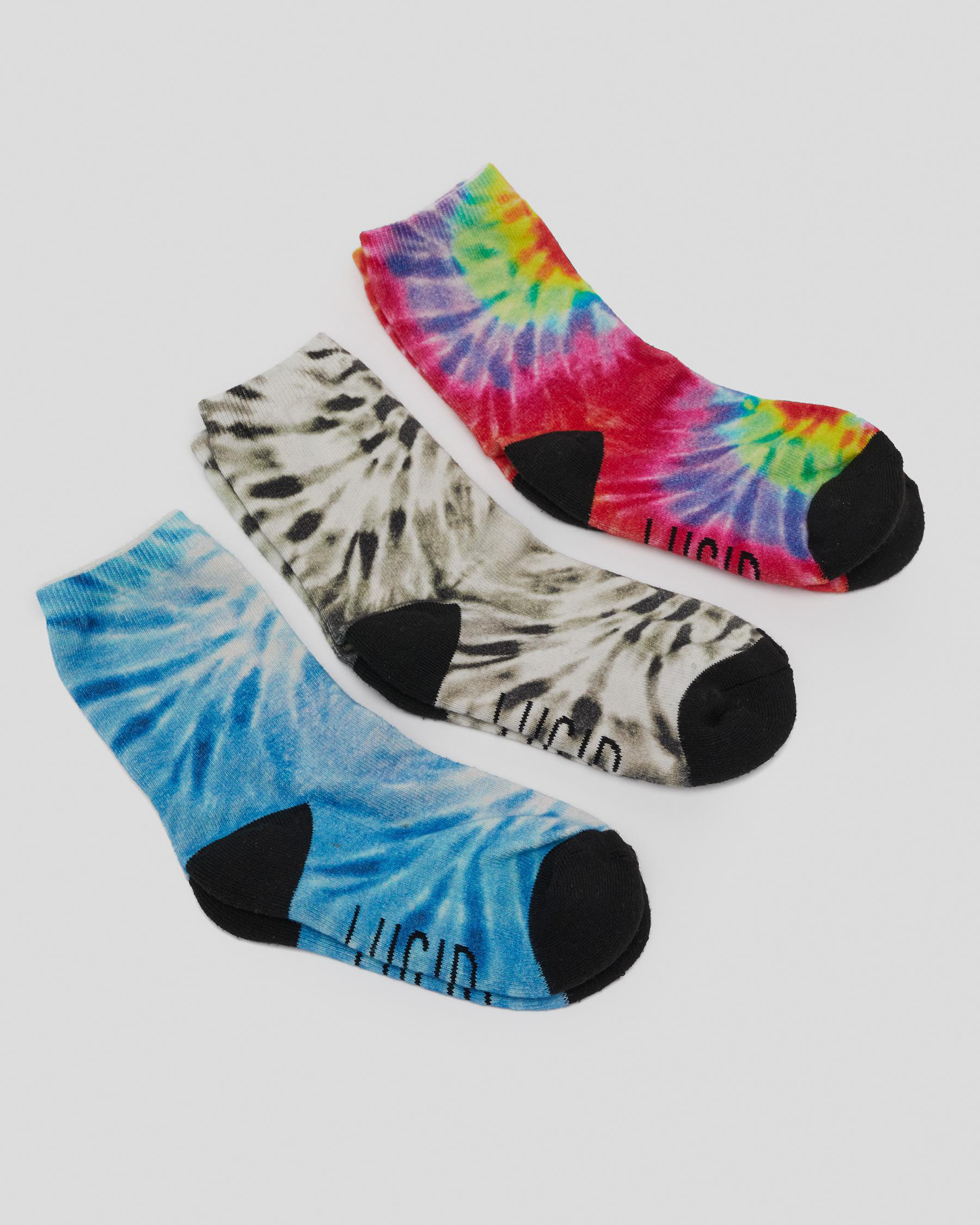Shop Lucid Boys' Twisted Socks 3 Pack In Multi - Fast Shipping & Easy ...